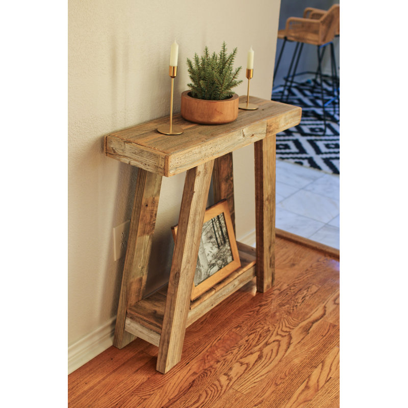 Millwood Pines Cleavon 30" Solid Wood Console Table & Reviews - Wayfair ...