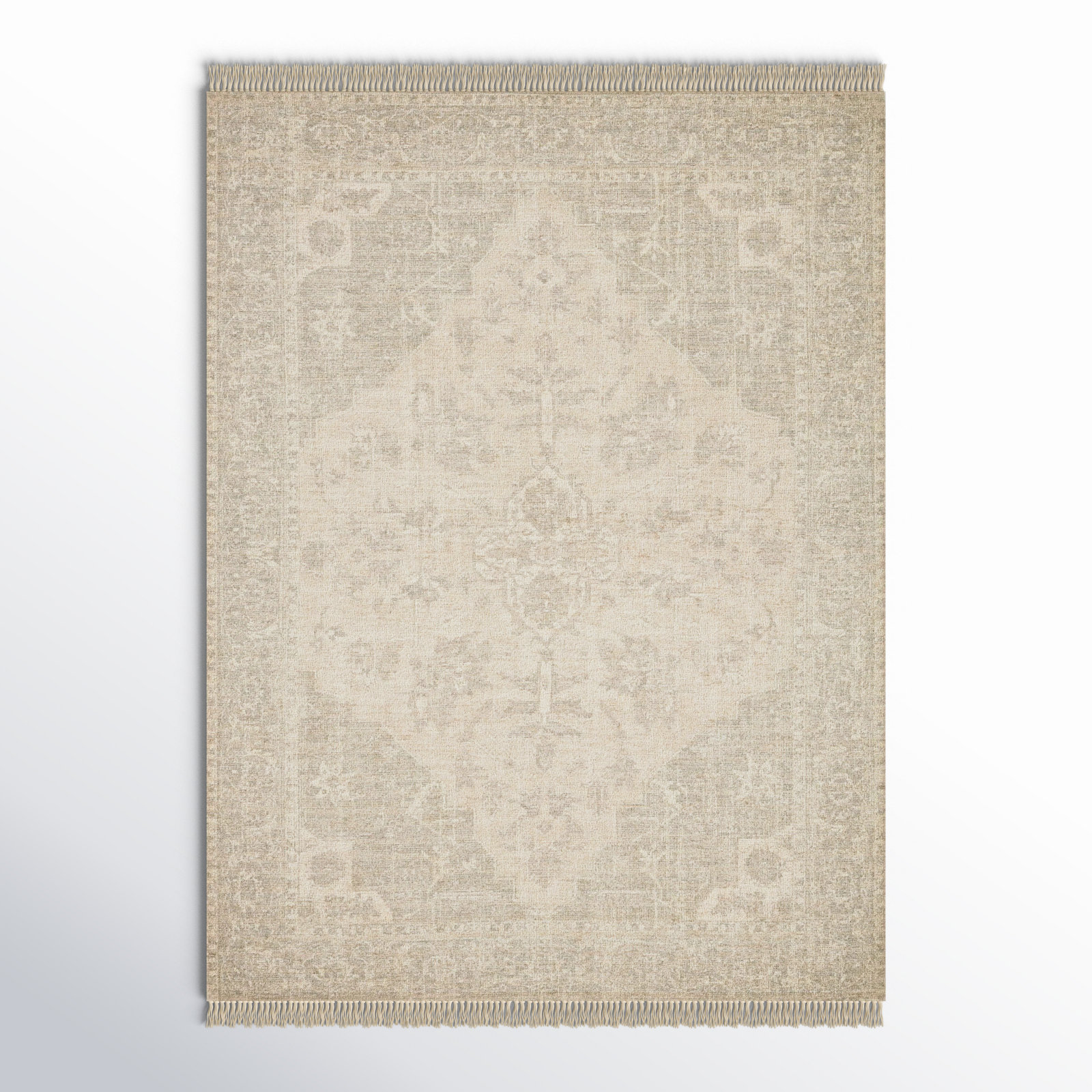 Joss & Main Amanda Oriental Handmade Flatweave Ivory/Grey Area Rug ...