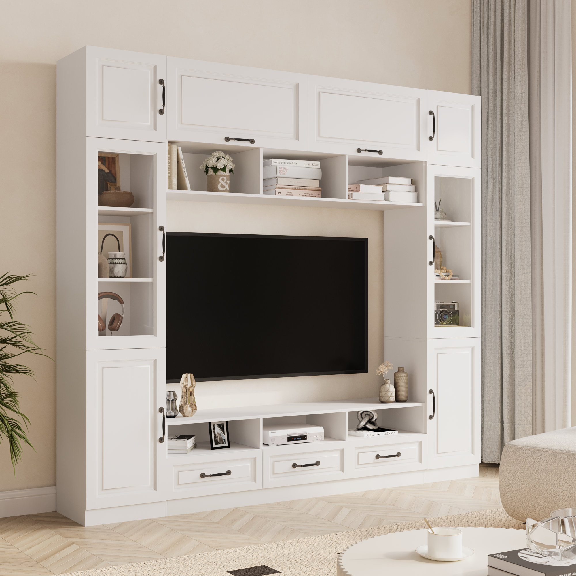 Red Barrel Studio® 4-piece Entertainment Center Wall Unit | Wayfair