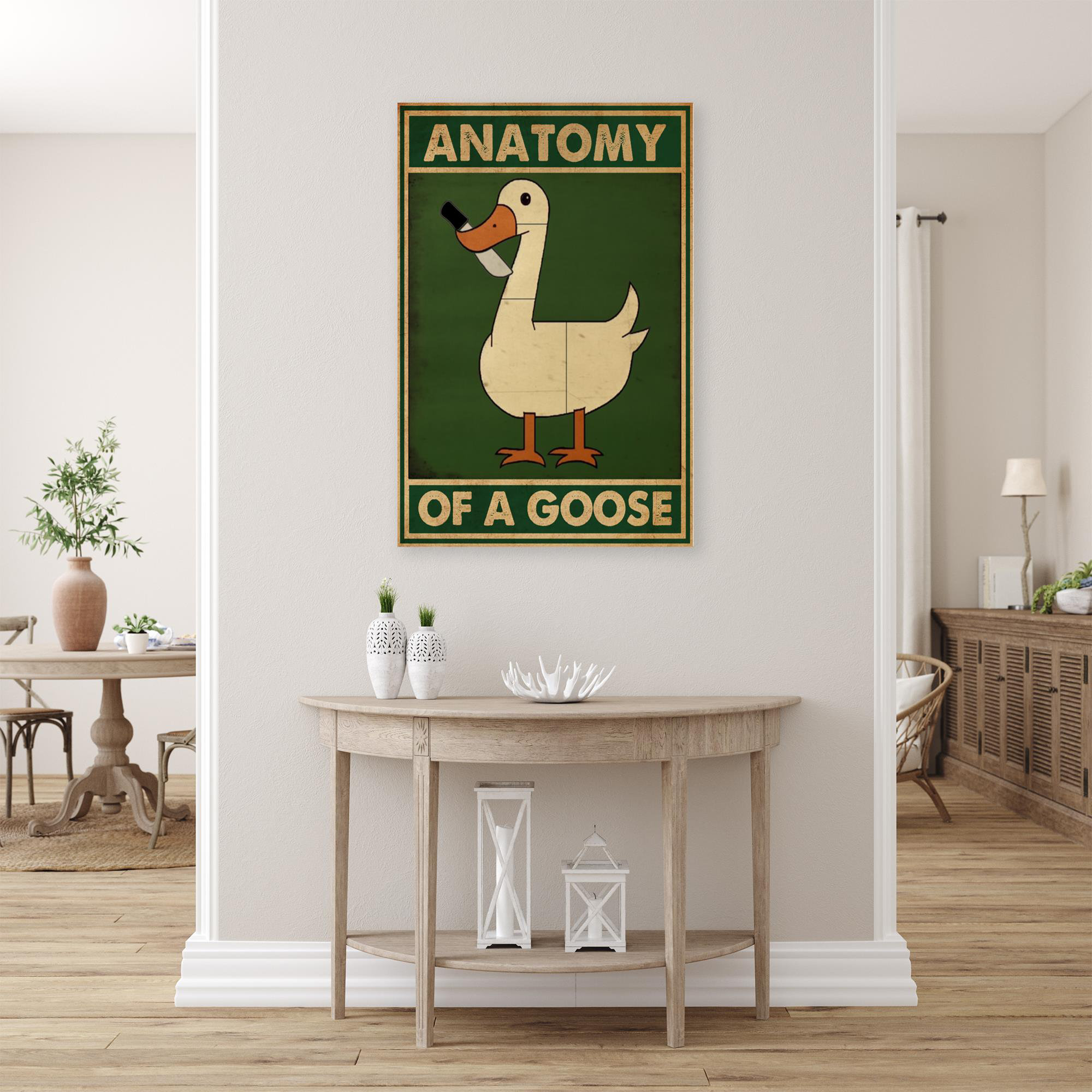 Trinx Kimiyah Anatomy Of A Goose - 1 Piece Rectangle Graphic Art Print ...