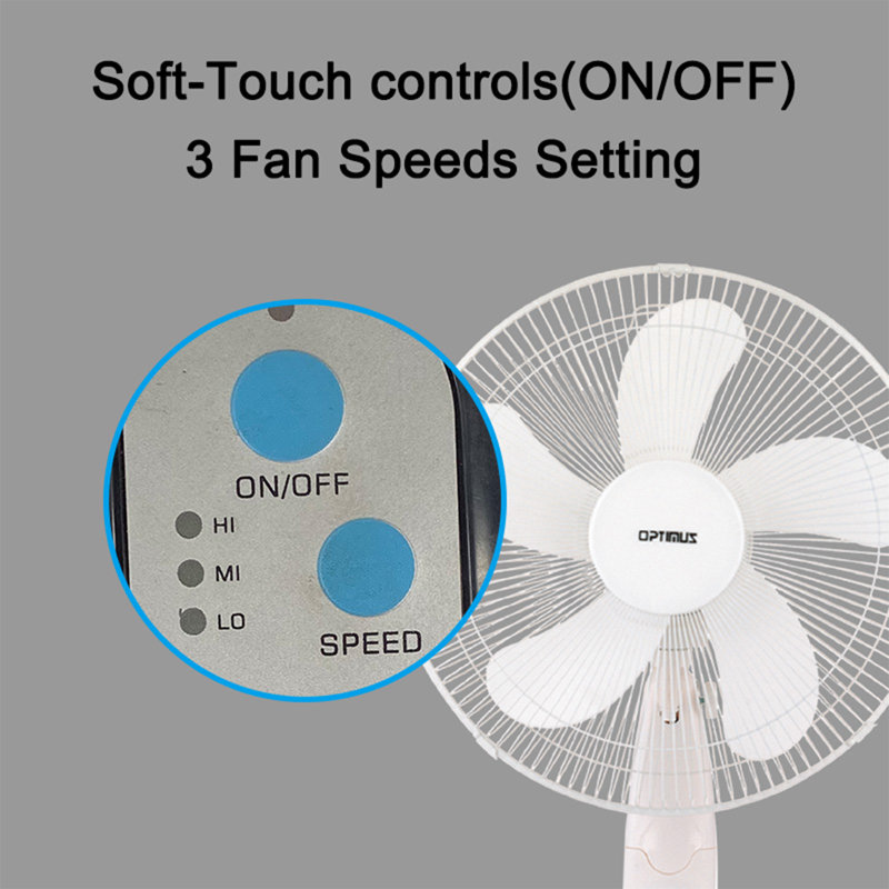 Optimus 18" Oscillating Standing Fan | Wayfair