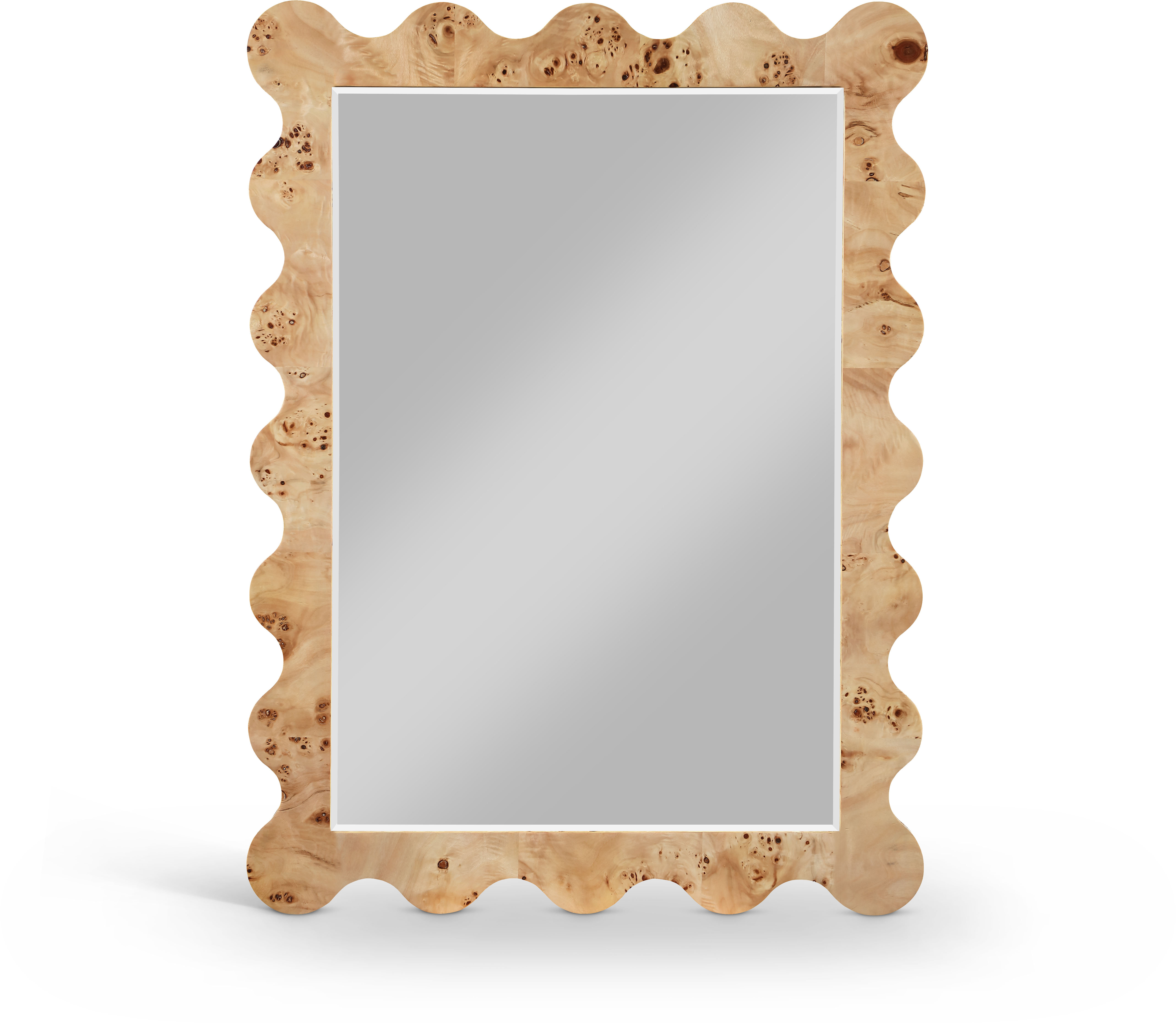 Millwood Pines Seyed Burl Veneer Mirror | Wayfair
