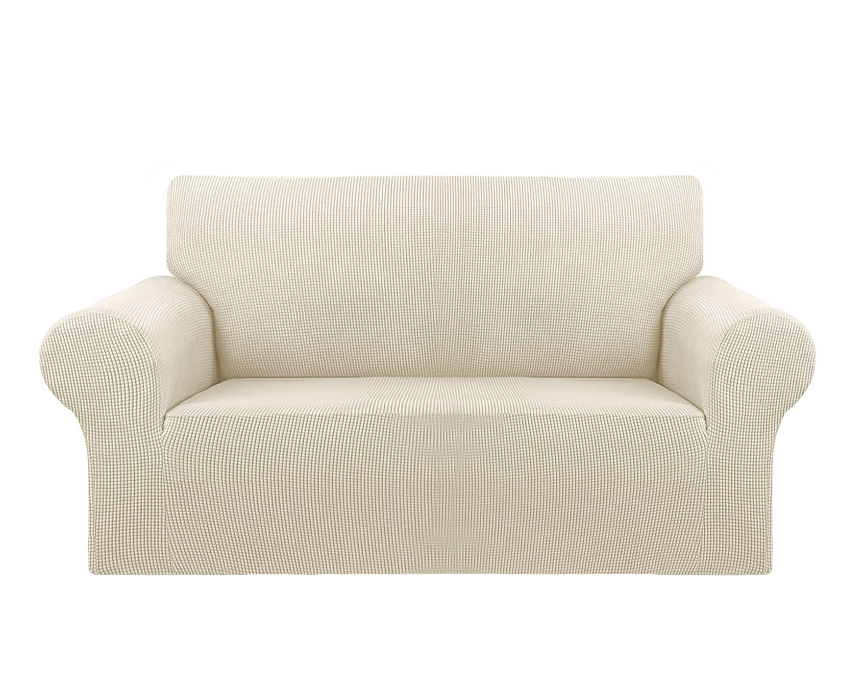 Eider & Ivory™ 2 Piece Box Cushion Sofa and Loveseat Slipcover Set ...