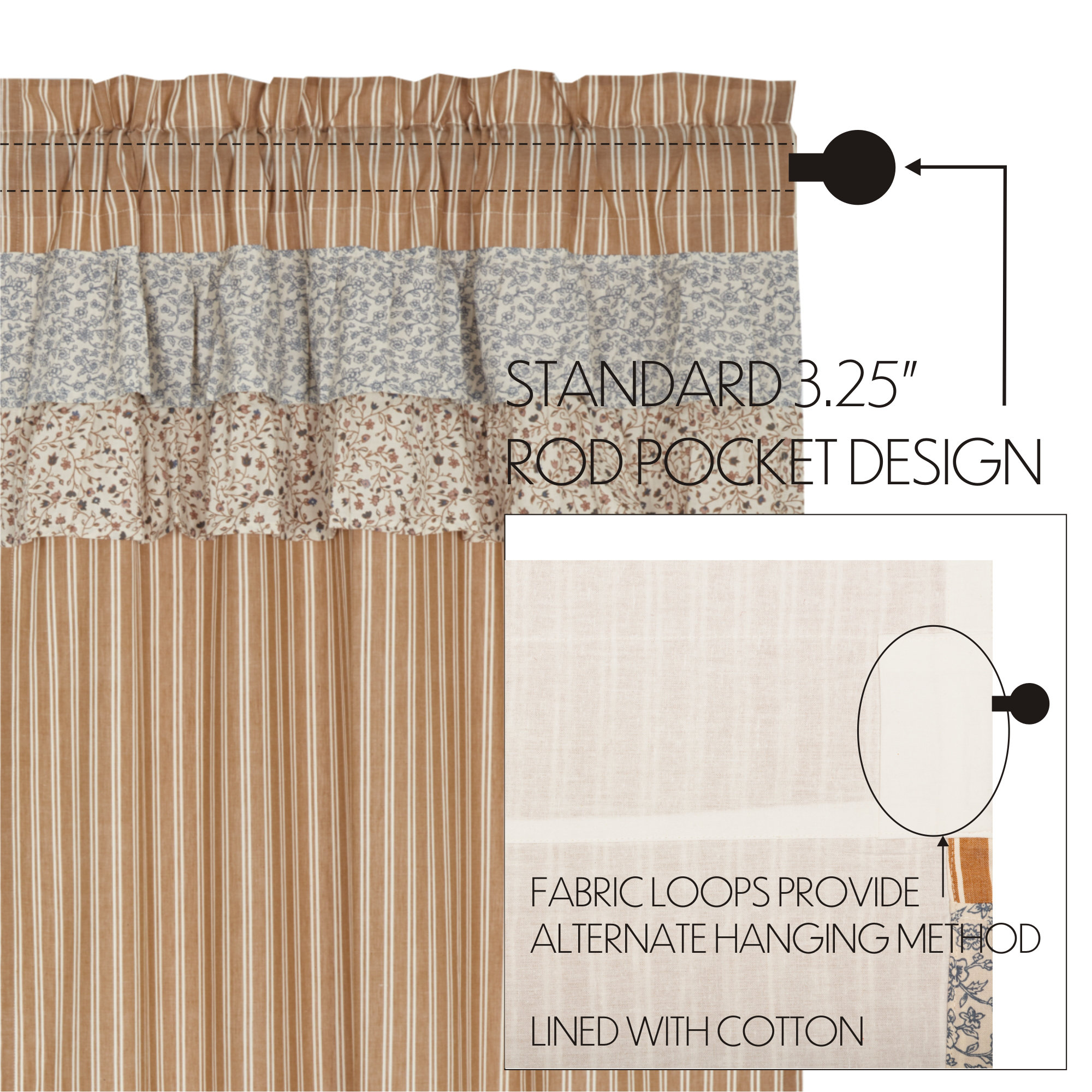 Rosalind Wheeler Charla Cotton 72" Cafe Curtain & Reviews | Wayfair