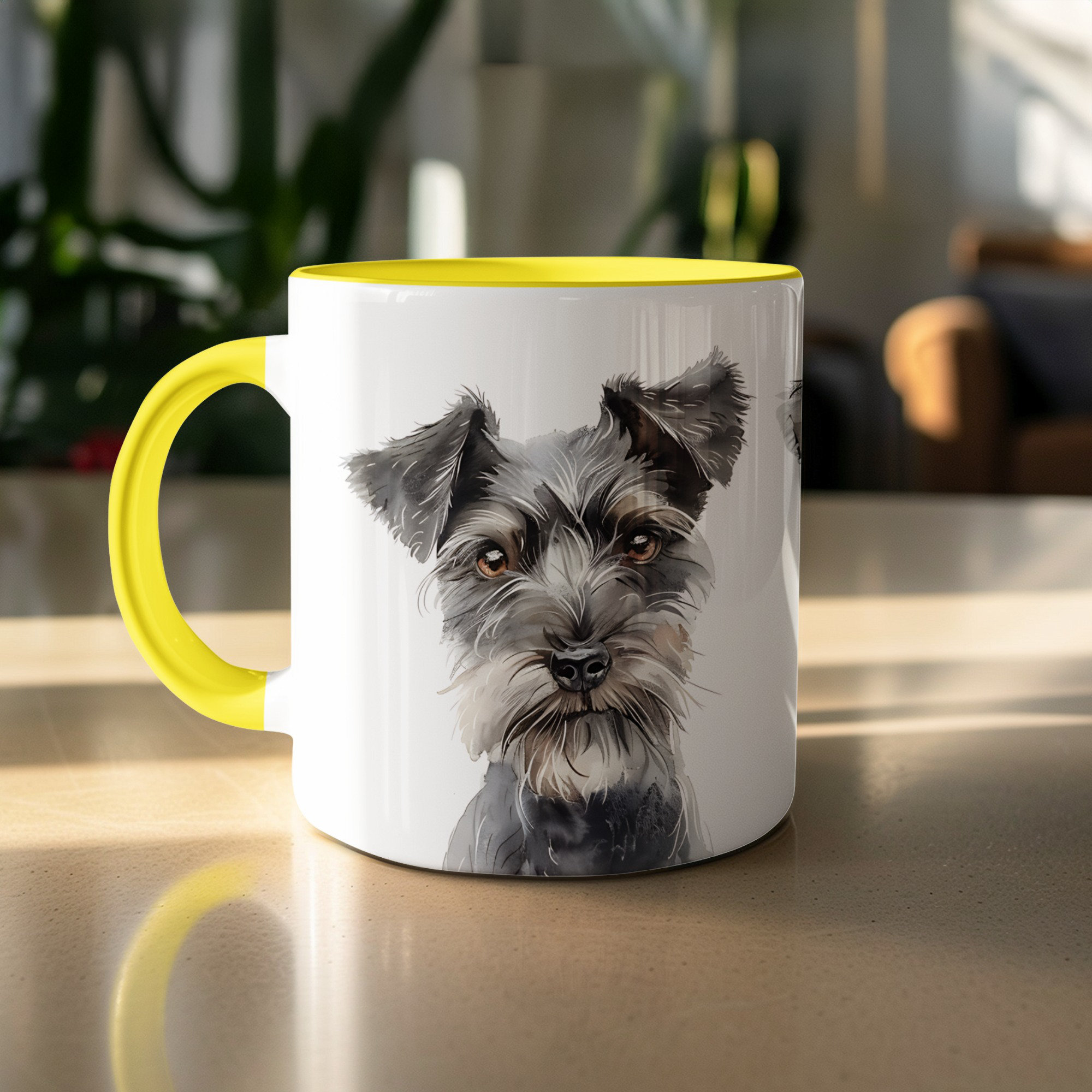 Brayden Studio Set of 2 – Watercolor Tri Color Australian Shepherd 11oz ...