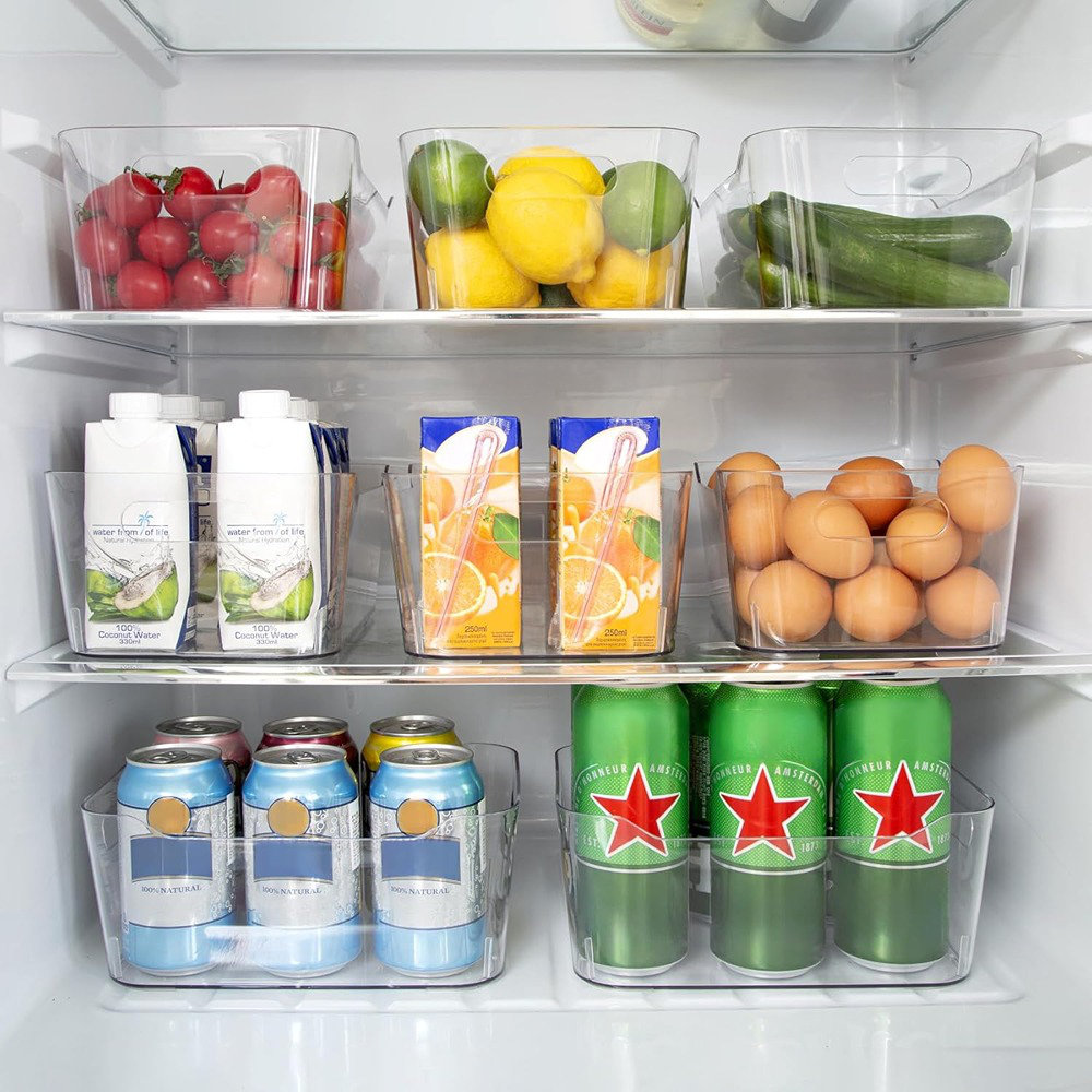Latitude Run® 12 PACK Multi-Use Clear Plastic Storage Bins For ...