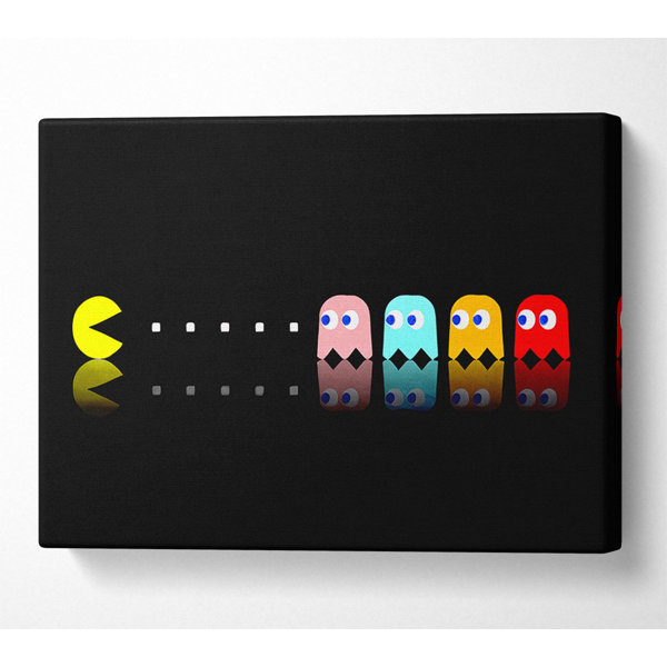 Bright Star Pacman Ghosts - Wrapped Canvas Art Prints | Wayfair.co.uk