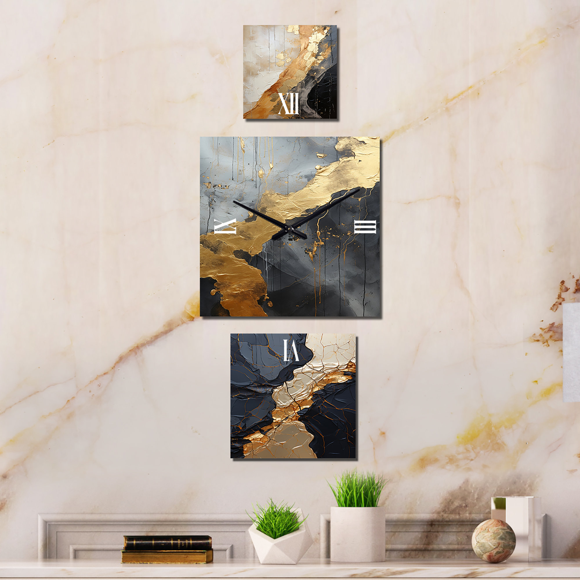 Ivy Bronx Maelina Metal Wall Clock | Wayfair