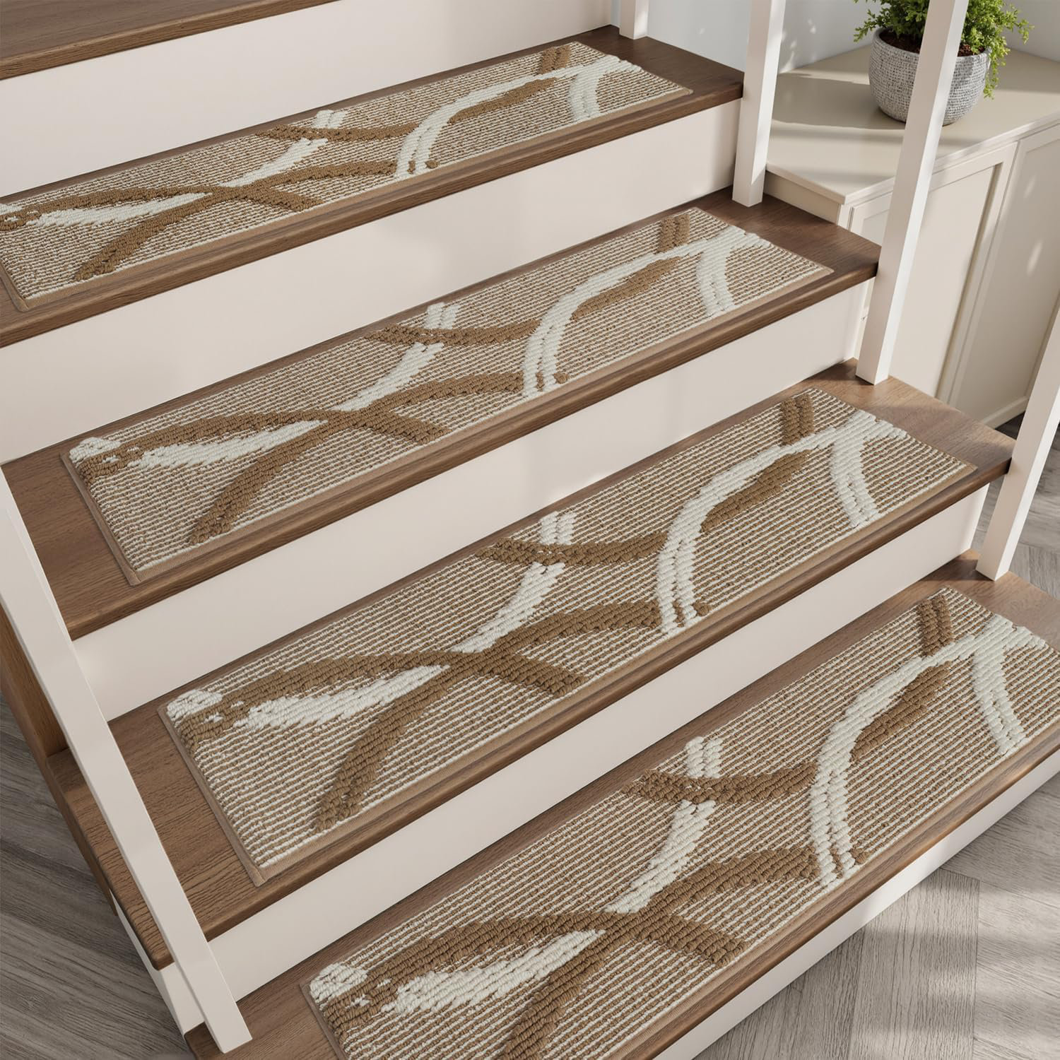 Latitude Run® Stair Treads For Wooden Steps,15 Pack Peel And Stick ...