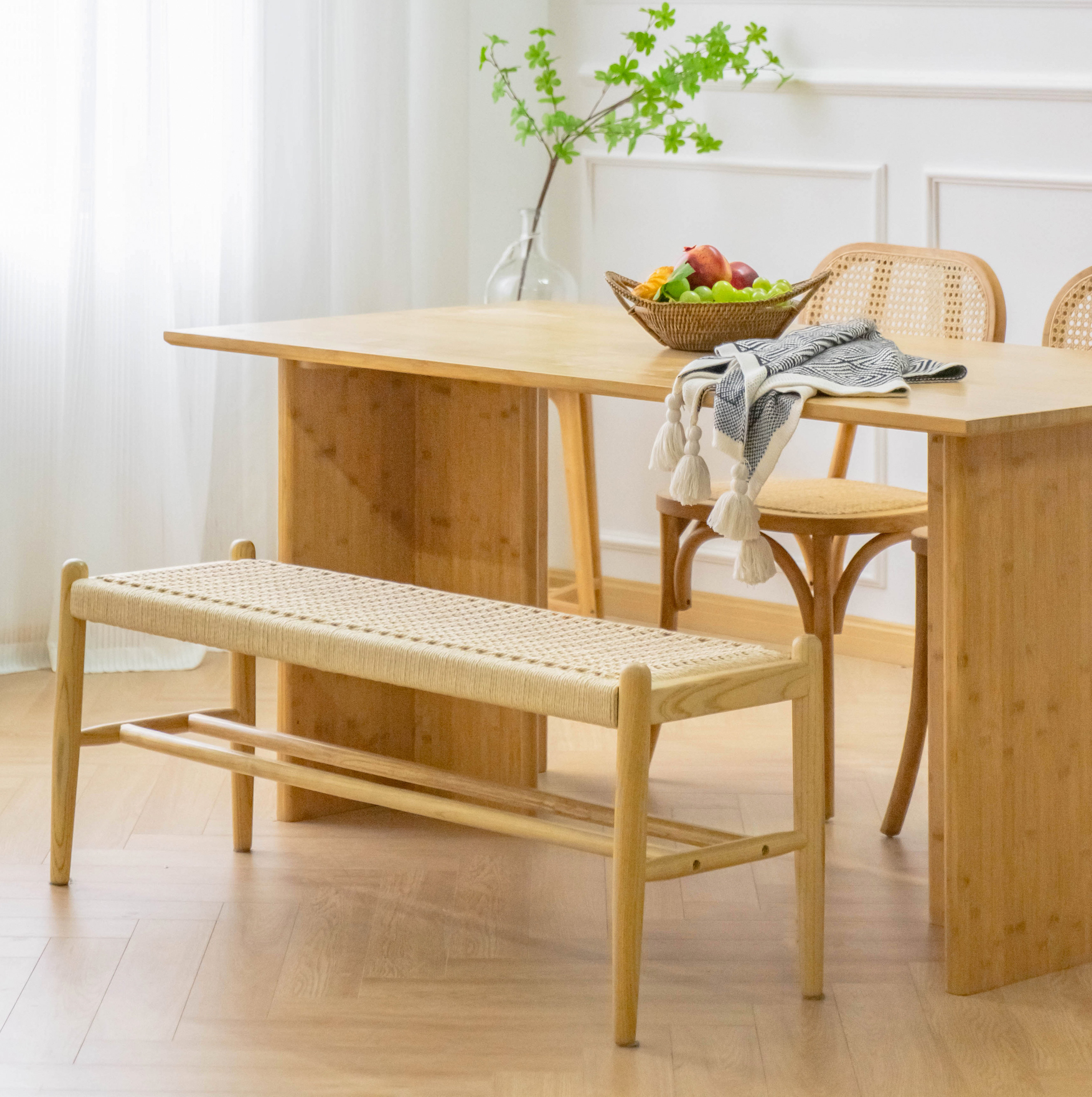 Red Barrel Studio® Brylynn Solid Wood Bench | Wayfair