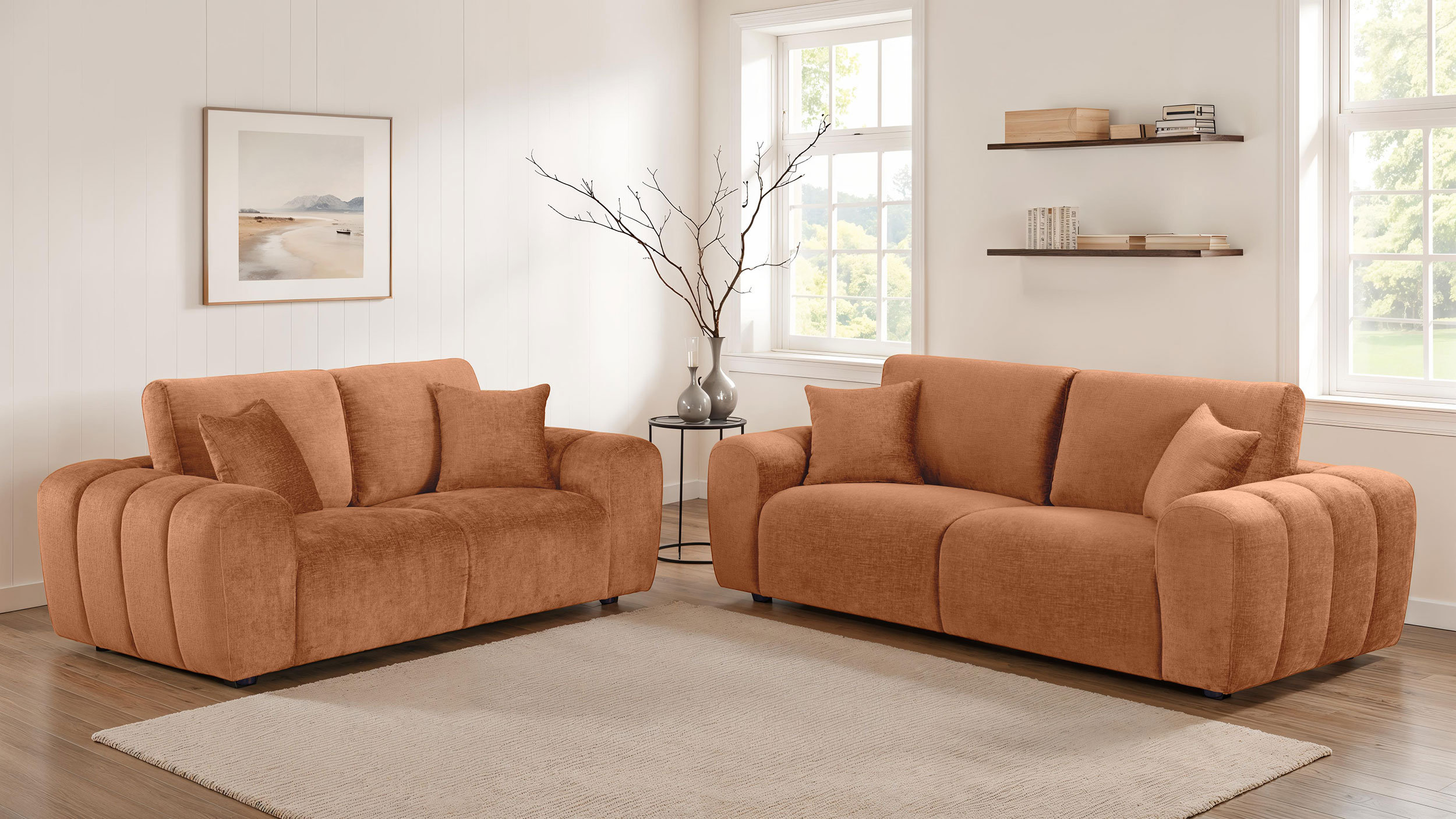 Andrew Home Studio Anderson 2-piece Living Room Set | Wayfair
