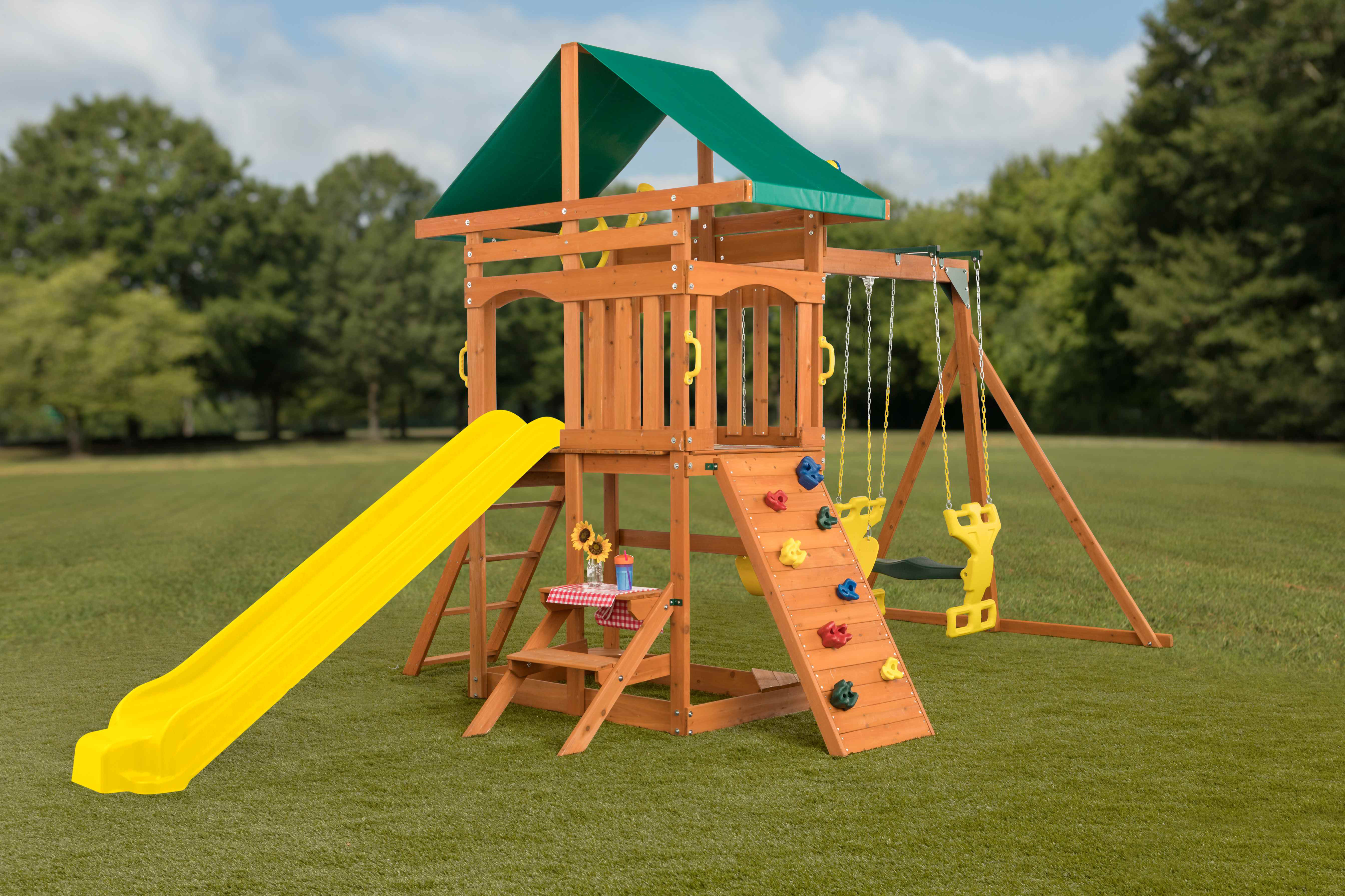 Creative Cedar Designs Sky View Swing Set & Reviews | Wayfair