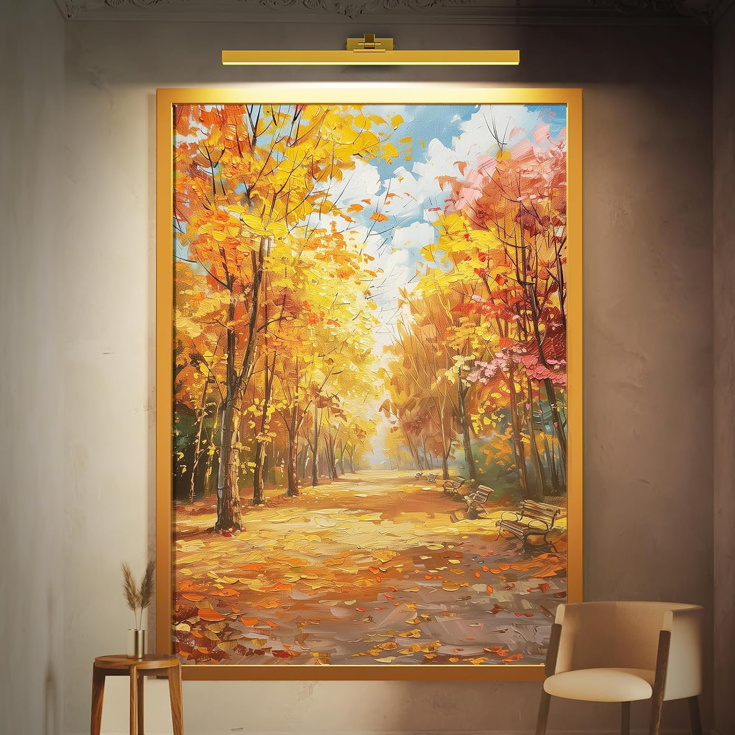 Wrought Studio™ Battery Operated Dimmable Wall Mount Picture Light With ...