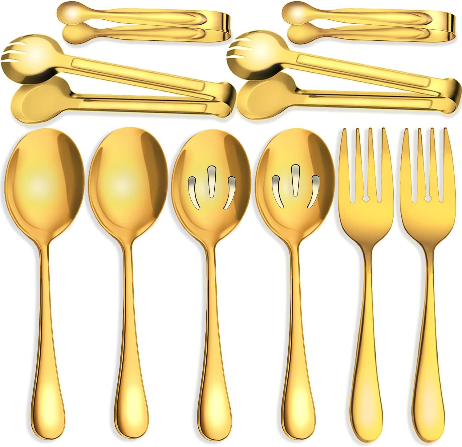 Red Barrel Studio® 10-Piece Stainless Steel Serving Utensil Set ...