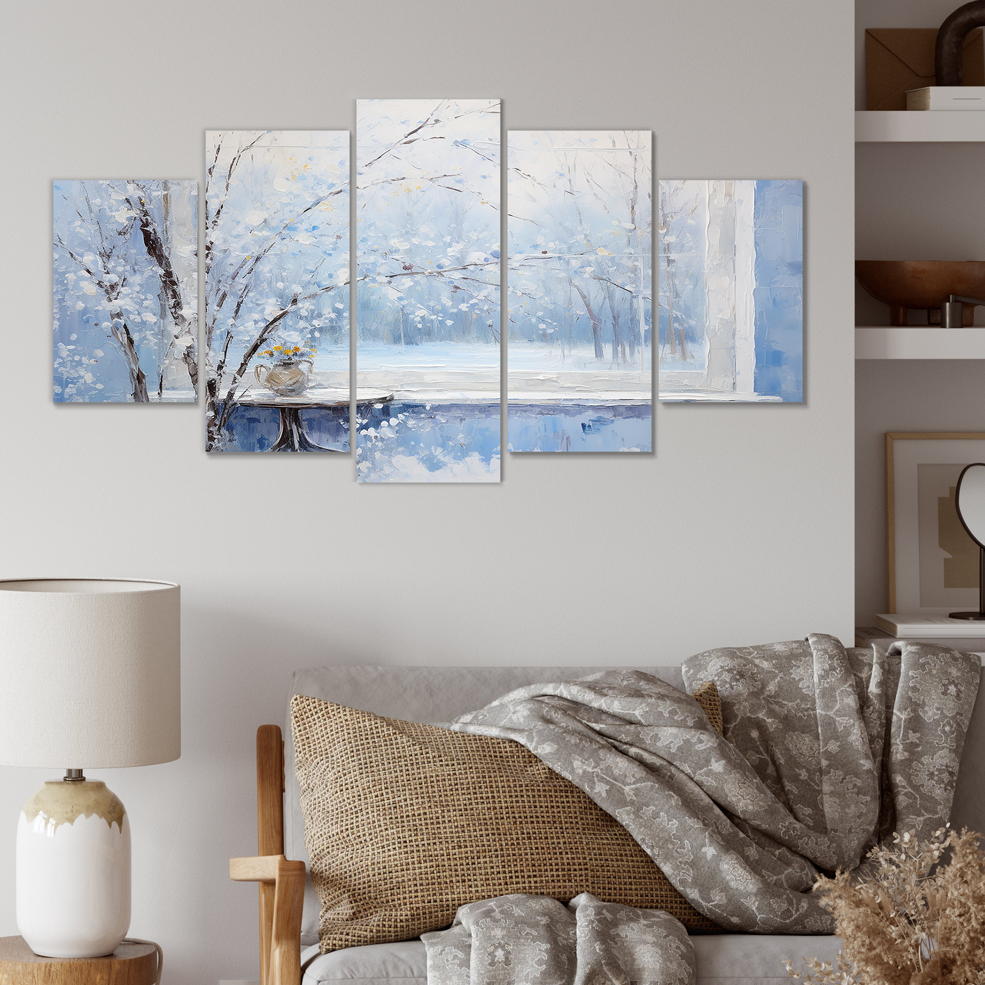 Lark Manor 'Winter Landscape Snowfall Forest II - Winter Landscape ...