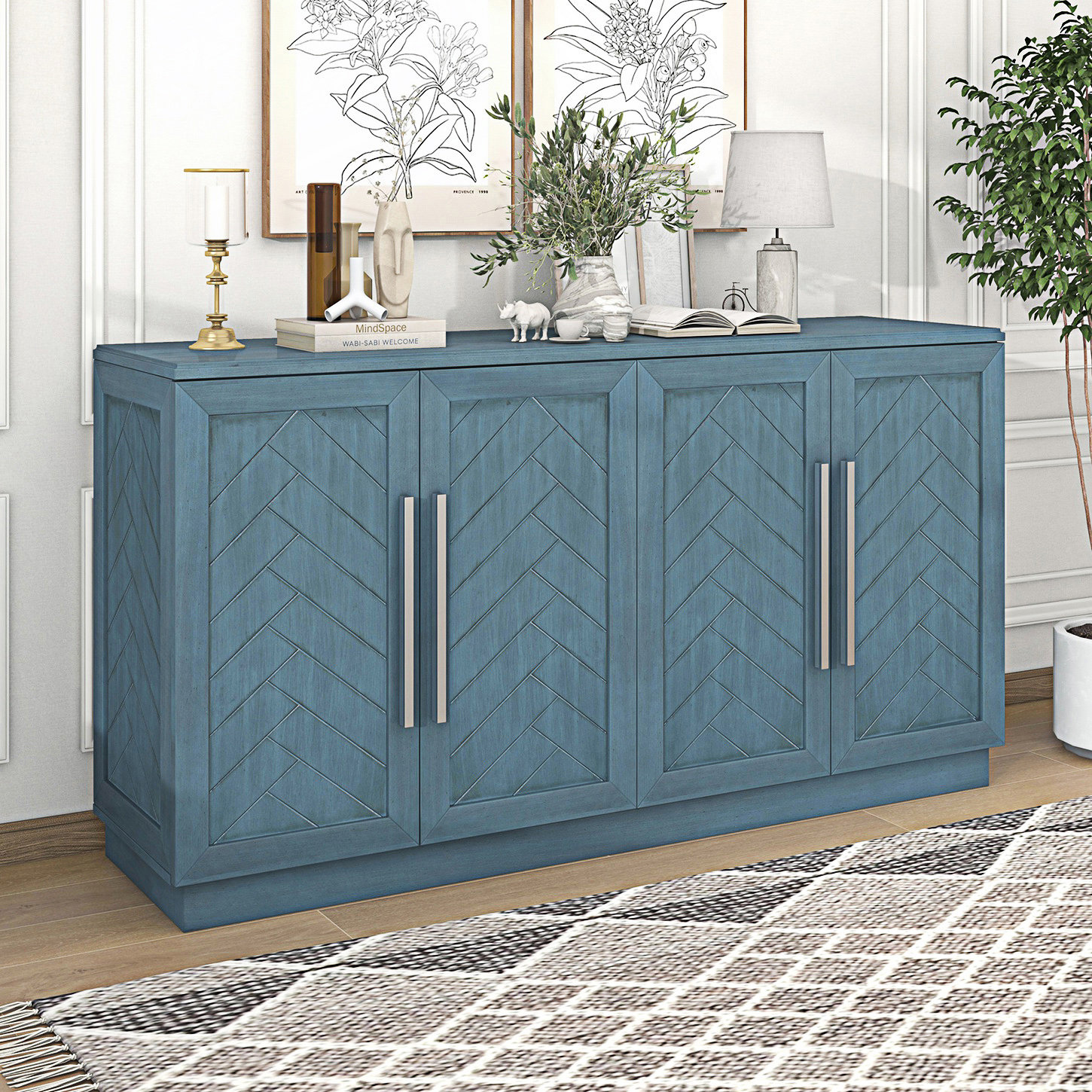 Latitude Run® Sideboard Buffet Cabinet With Storage, Buffet Cabinet ...