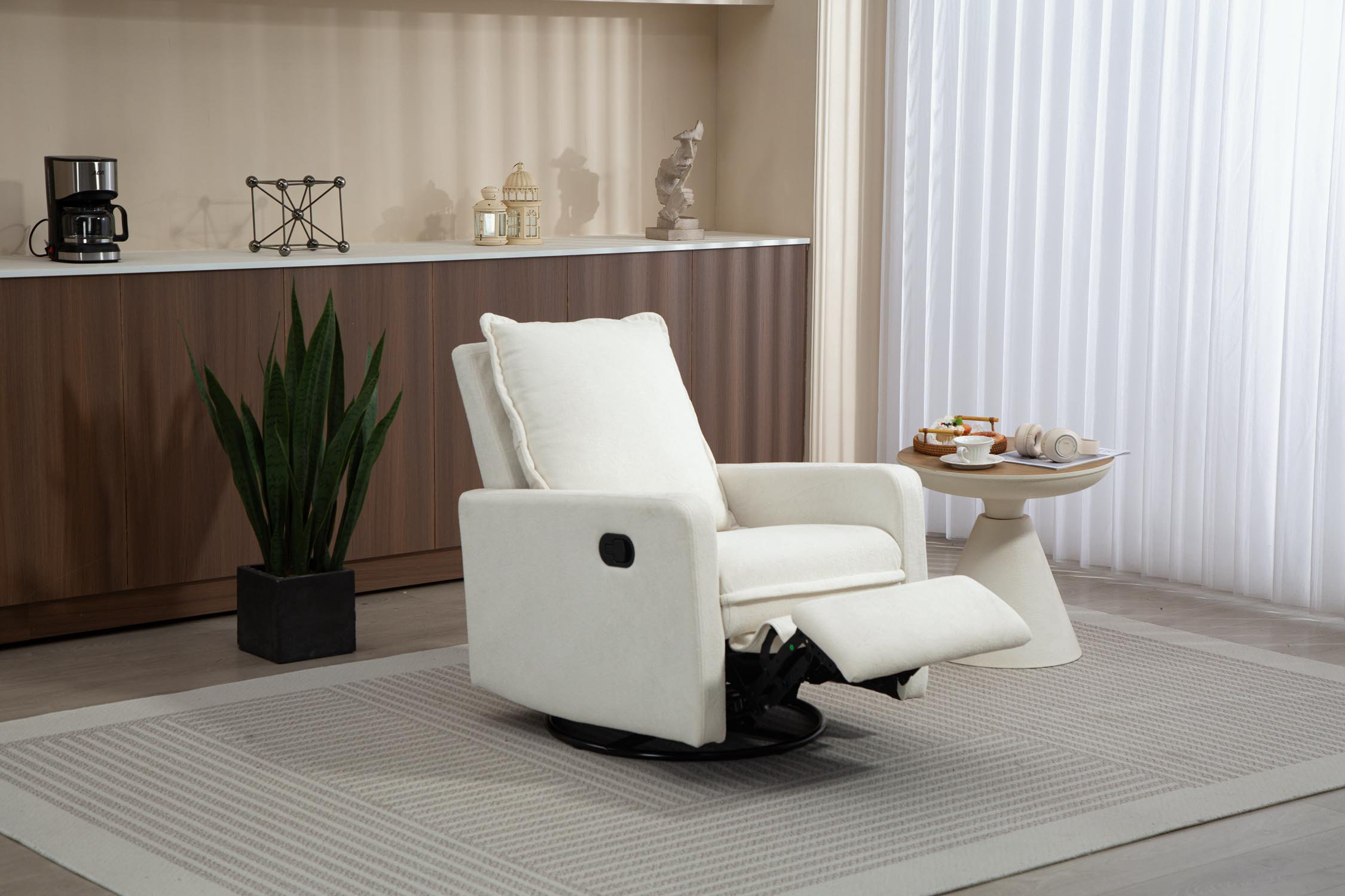 Latitude Run® Swivel Rocker Recliner Chair with soft cushion - Wayfair ...