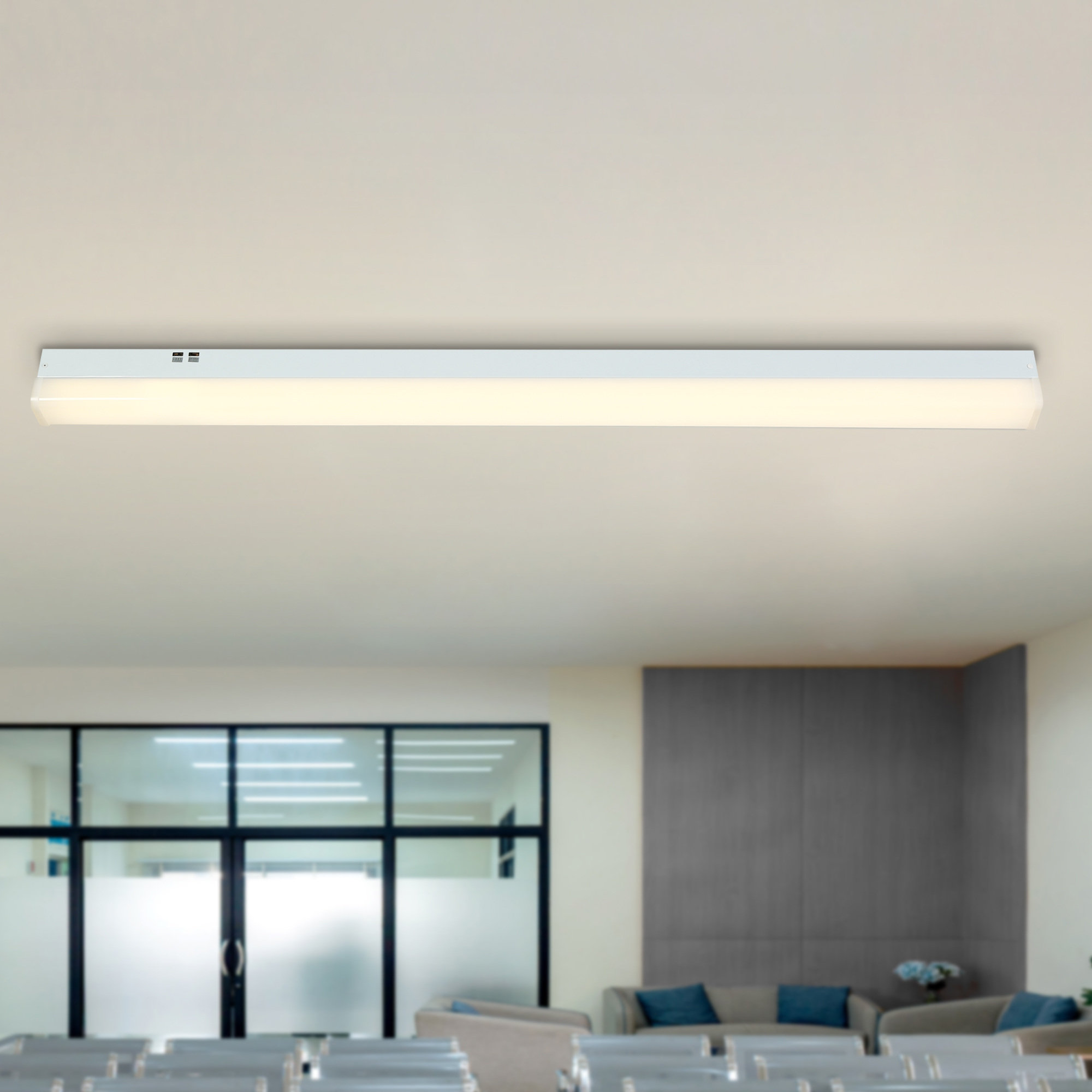 LNC Home 6-Pack 4FT Length 2.5"Width Strip Ceiling Light | Wayfair