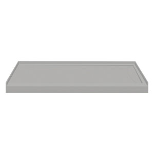 Transolid 60-in x 36-in Cast Solid Surface Shower Base with Linear ...