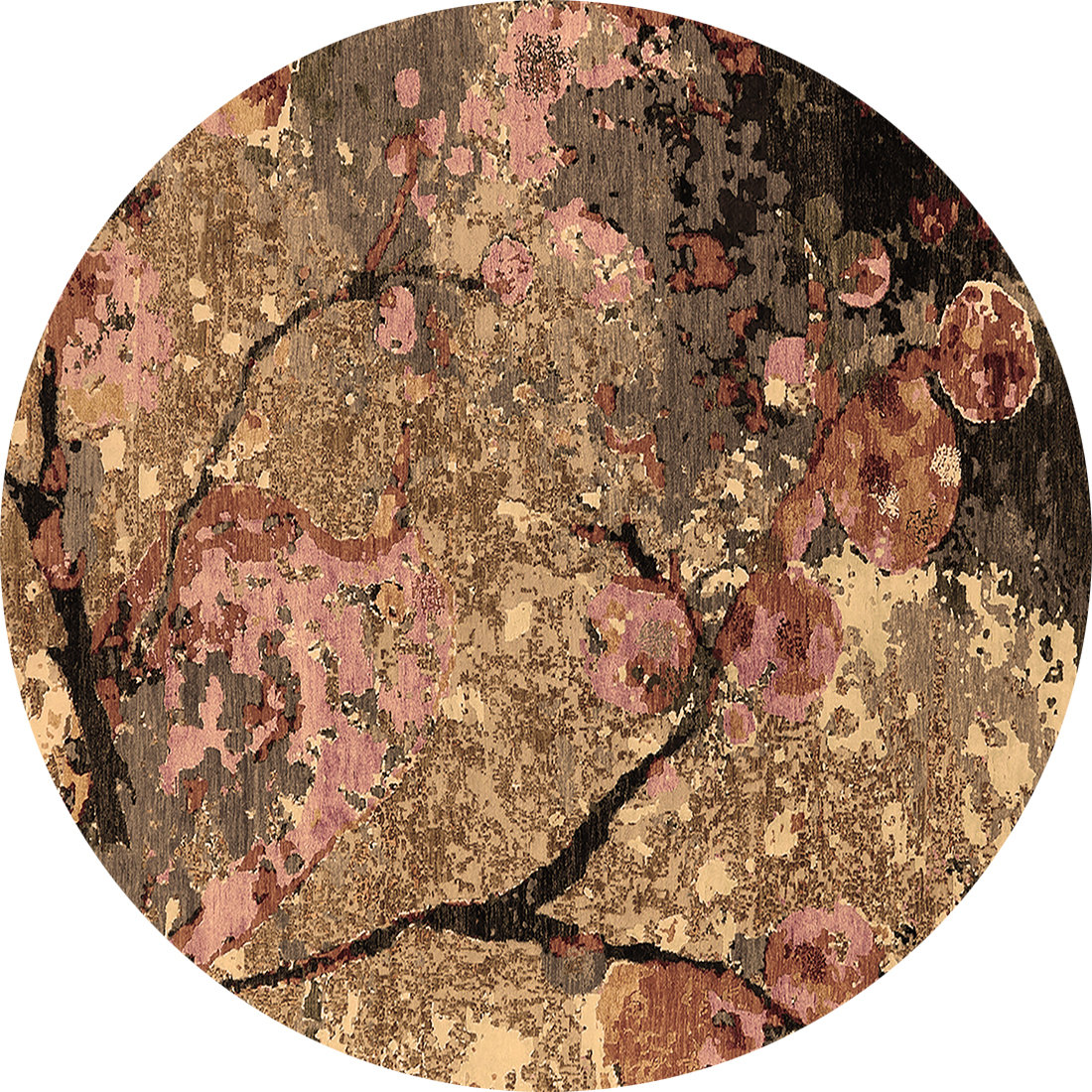 17 Stories Wasilij Mid-Century Modern 2667 Brown Machine Washable Area ...