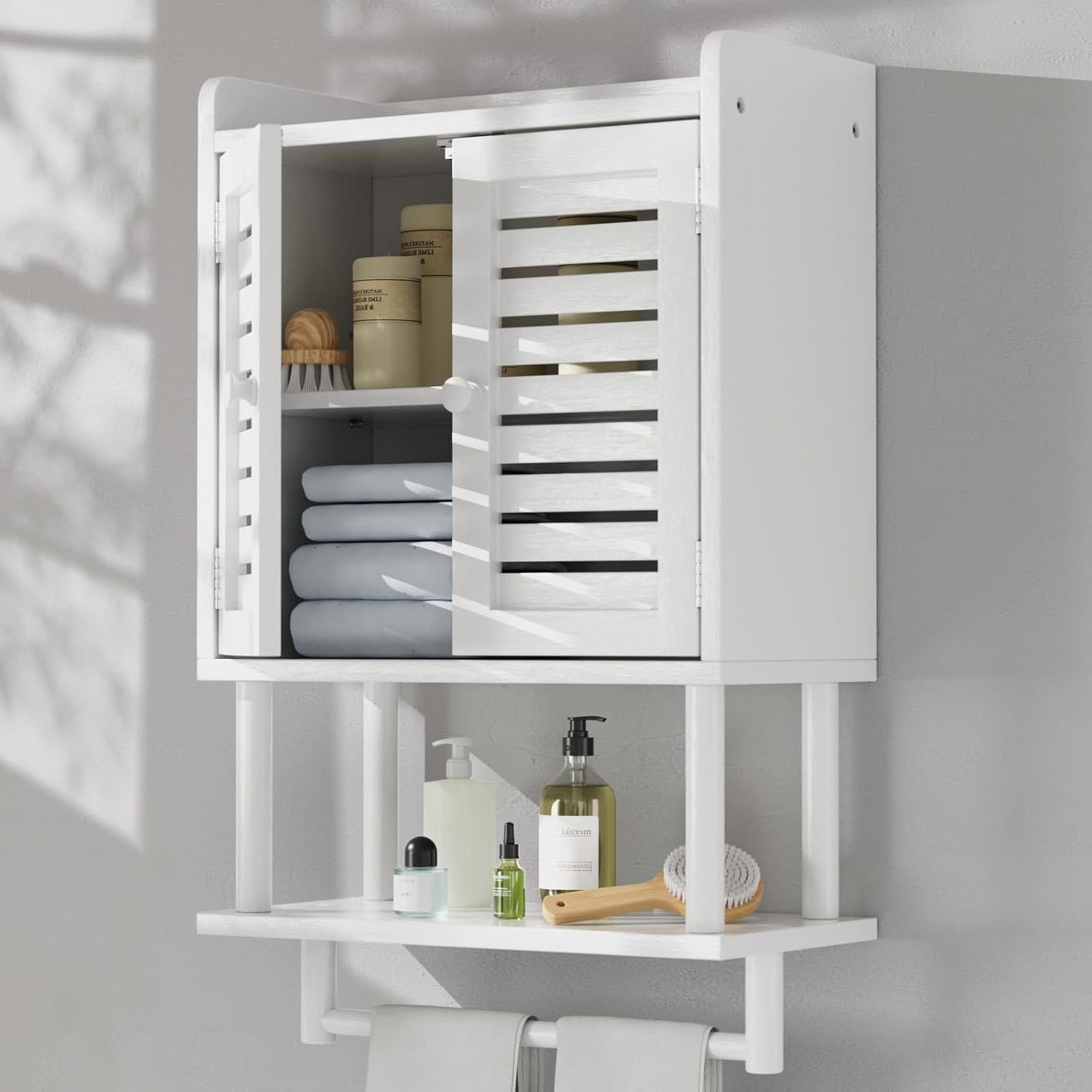 Red Barrel Studio® Kadell Bamboo Wall Mounted Required Bathroom Cabinet ...