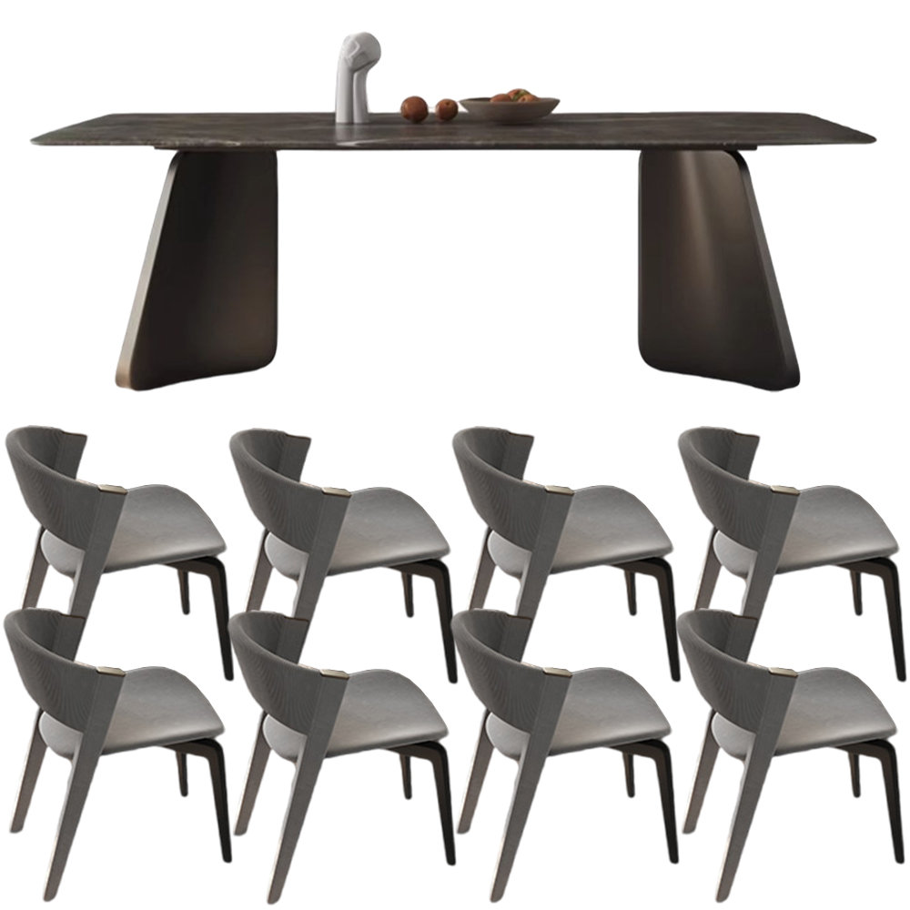 Elamer Italian style light luxury dining table sets | Wayfair