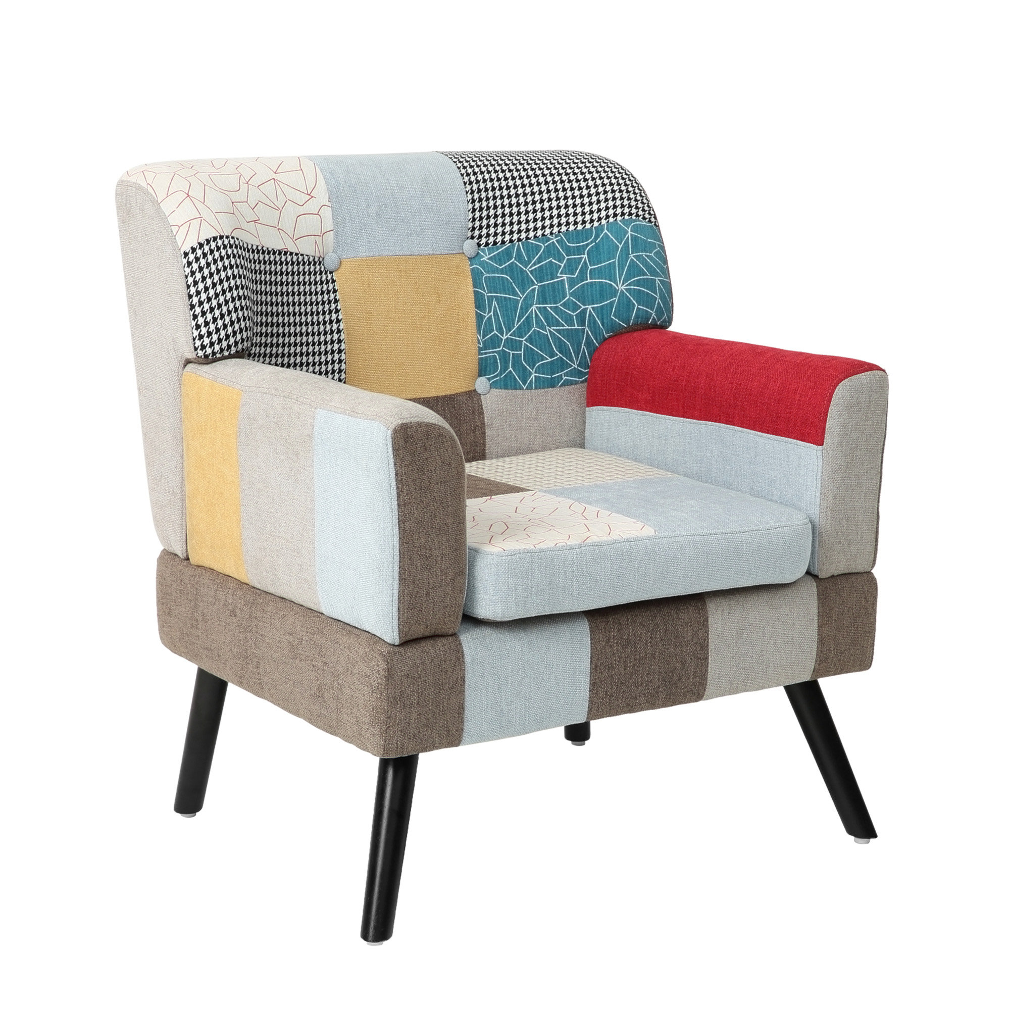 Corrigan Studio® Patchwork Accent Chair | Wayfair