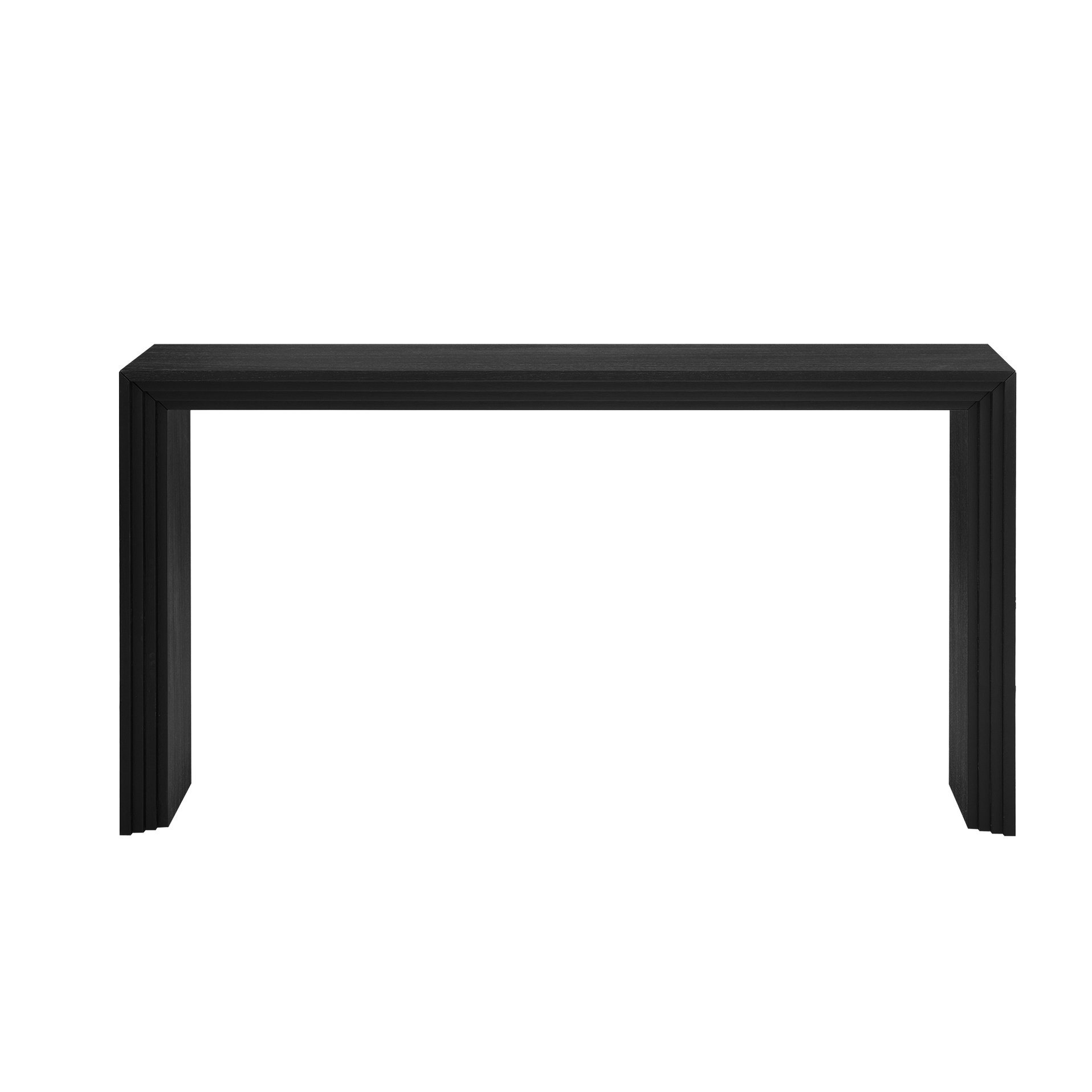 Latitude Run® Black Console Table With Rich Finish And Style - Veneer ...
