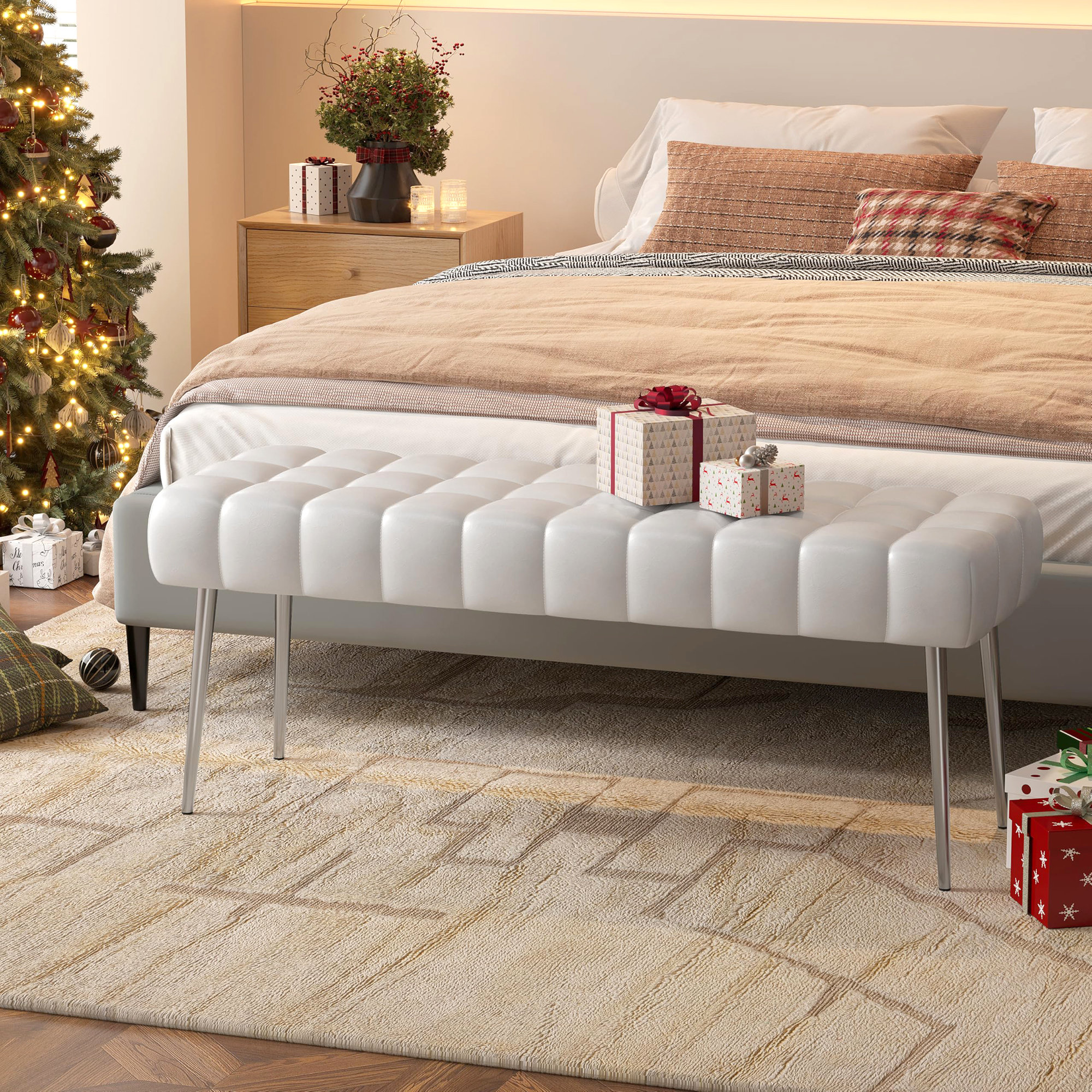 Ivy Bronx 44.5”Bench for Bedroom | Wayfair