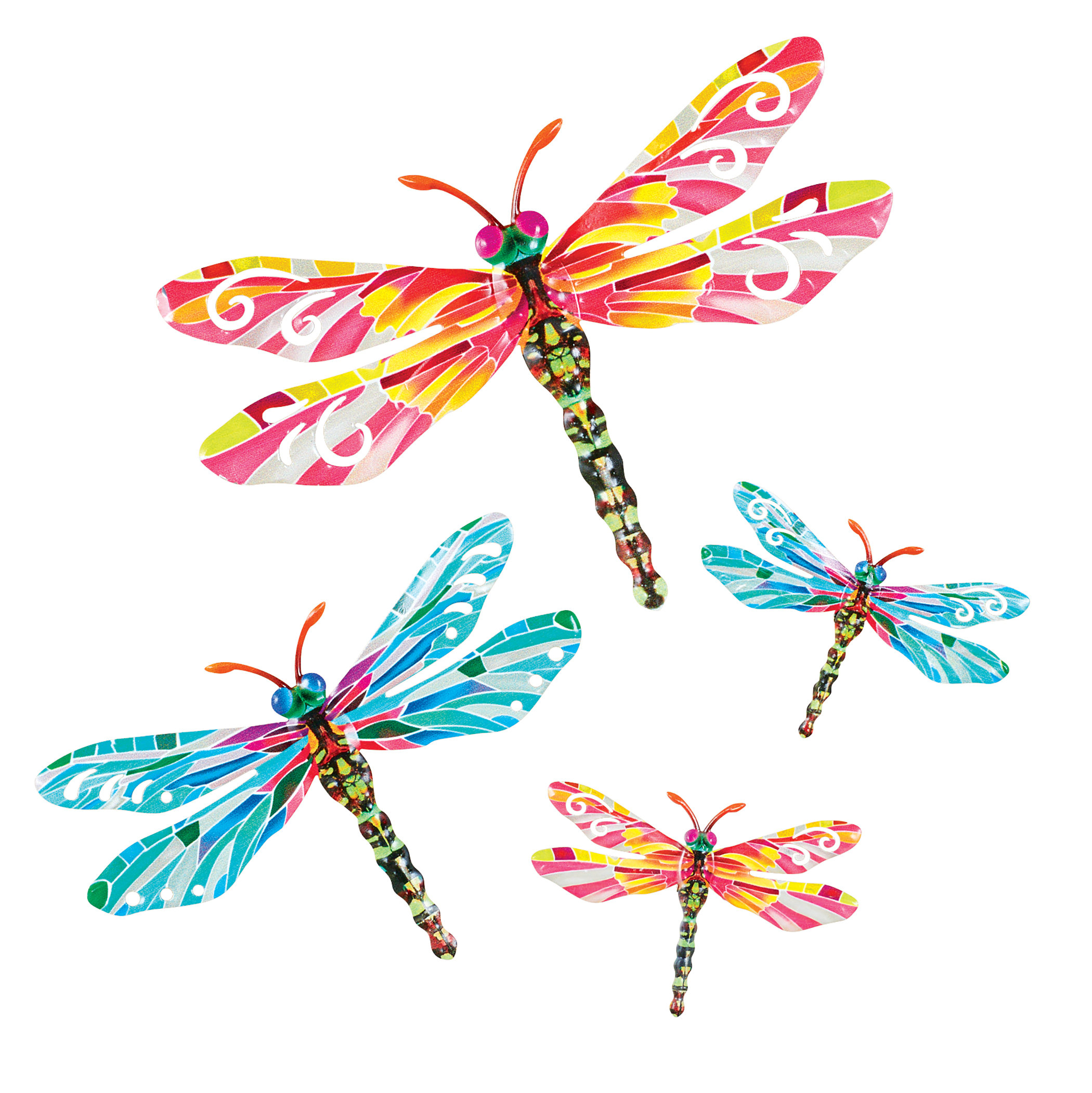 August Grove Vibrant Dragonfly Cutout 4-Piece Wall Set - Wayfair Canada