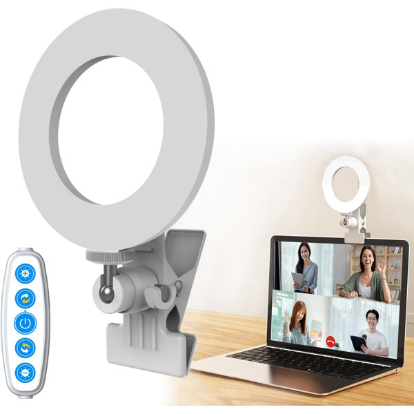 JJbaok 5'' USB Ring Light With 3200K-6500K Dimmable LED For Computer ...