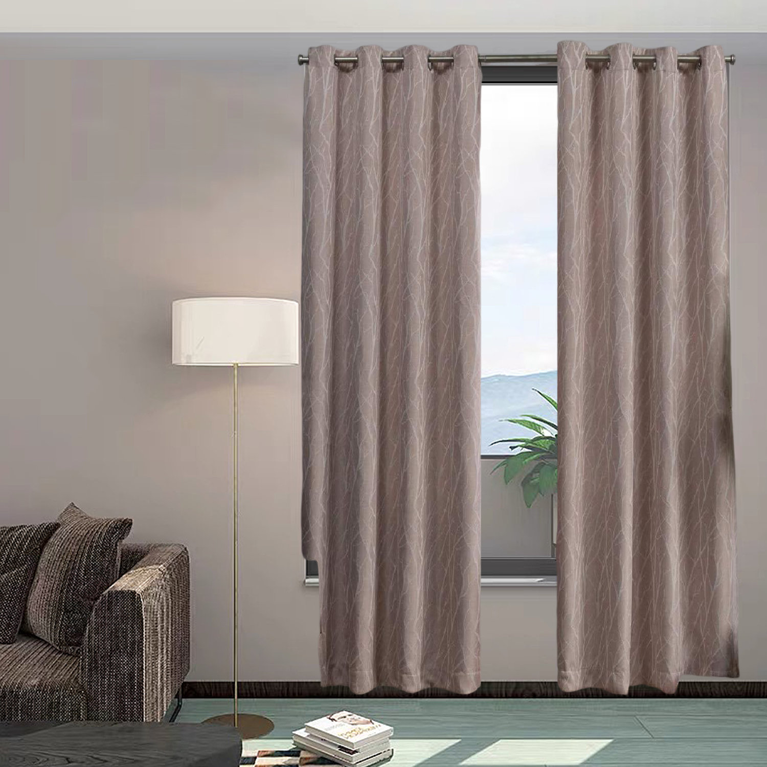 Frifoho Modern Minimalist Bedroom Living Room Kitchen Curtains | Wayfair