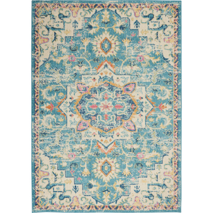 Blue Elephant Bradburn Light Blue/Beige Rug & Reviews | Wayfair.co.uk