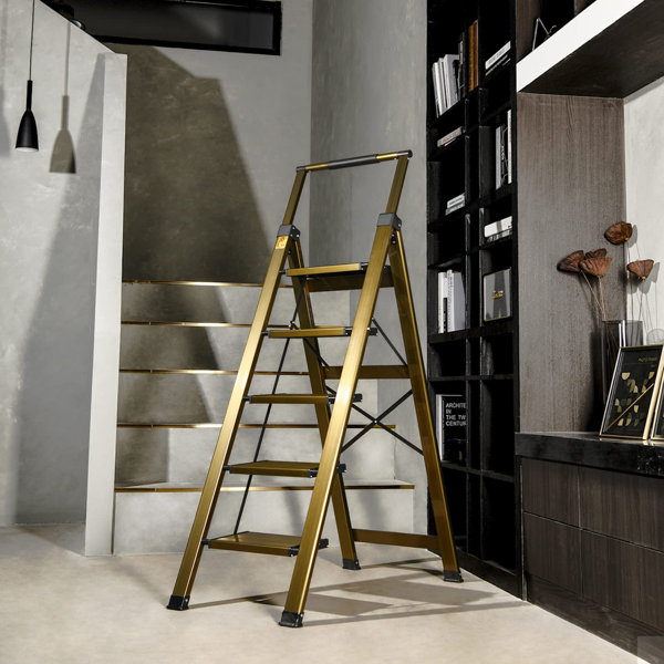 WFX Utility™ 5 - Step Aluminum Folding Step Ladder | Wayfair
