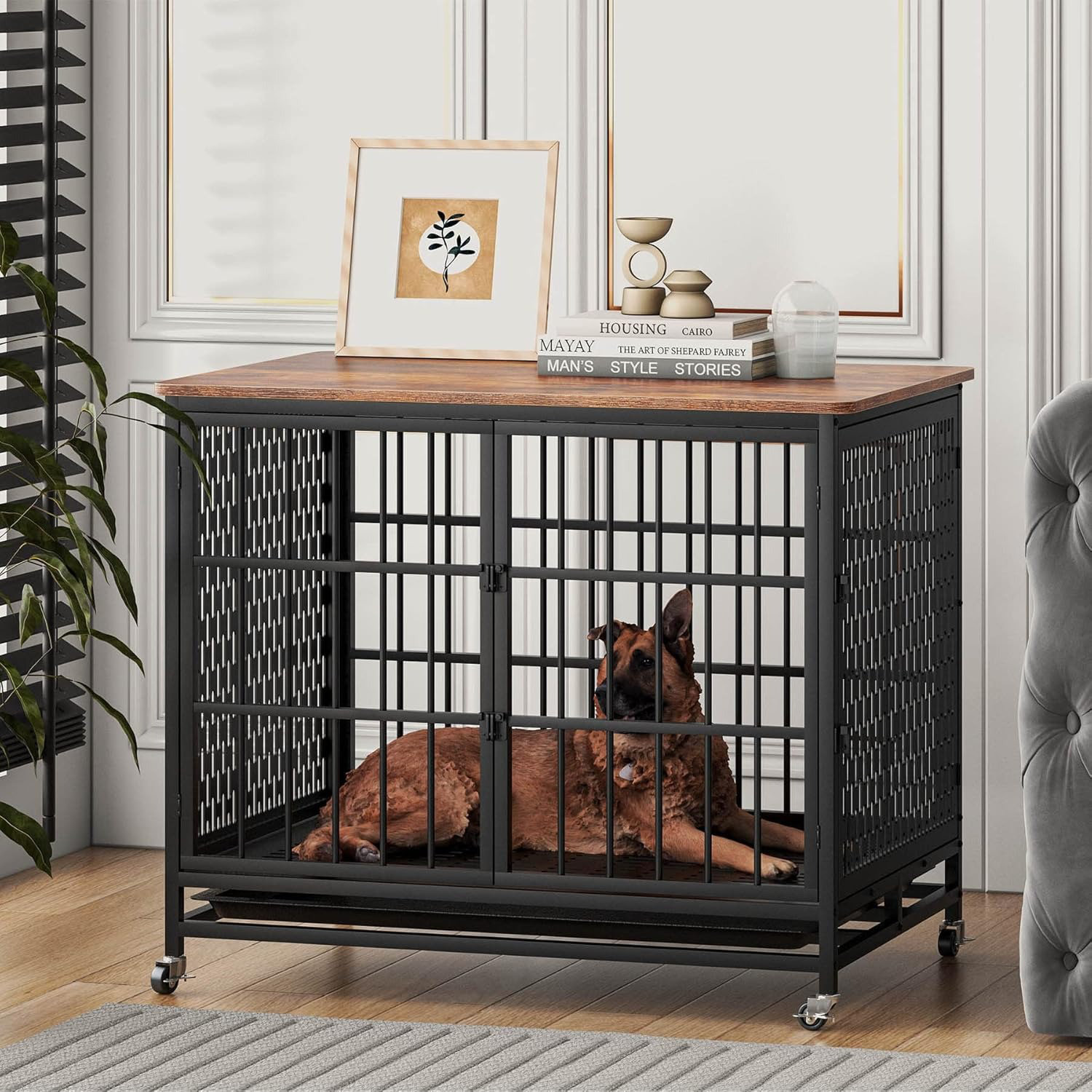 Archie & Oscar™ 42 inch Heavy Duty Extra Large Dog Crate Furniture for ...