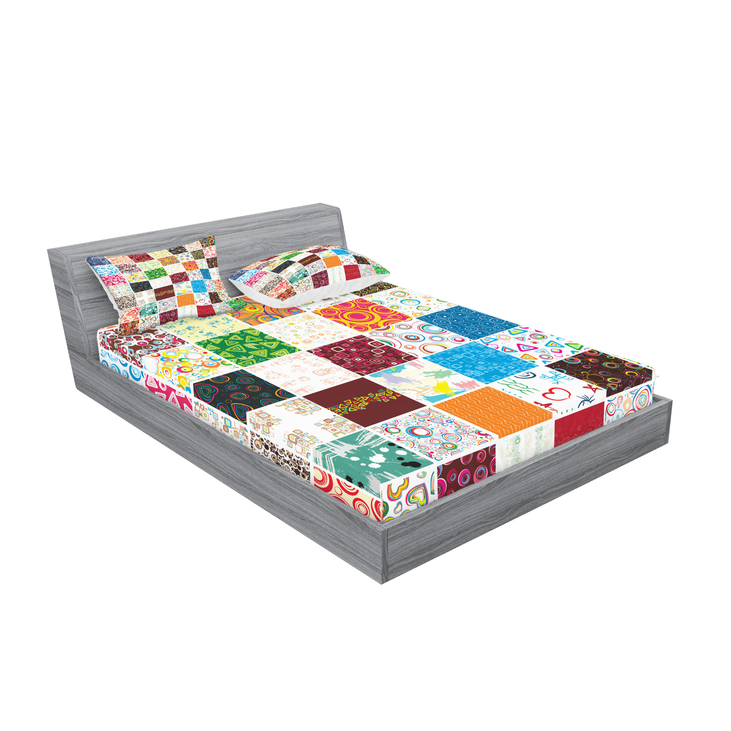 Ambesonne Colourful Fitted Sheet & Pillow Sham Multicolor - Wayfair Canada