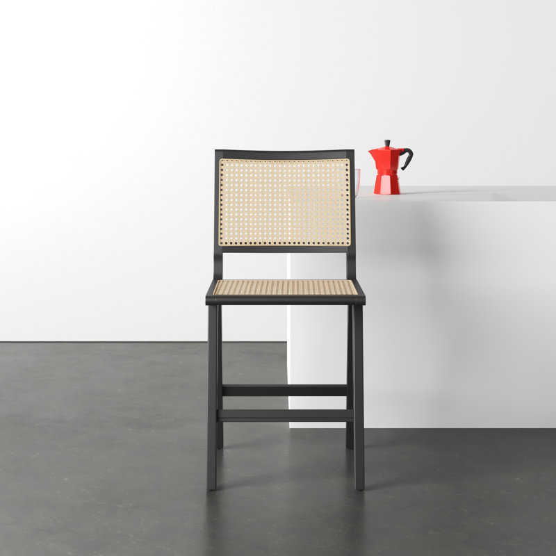 AllModern Atticus Cane Bar & Counter Stool & Reviews | Wayfair