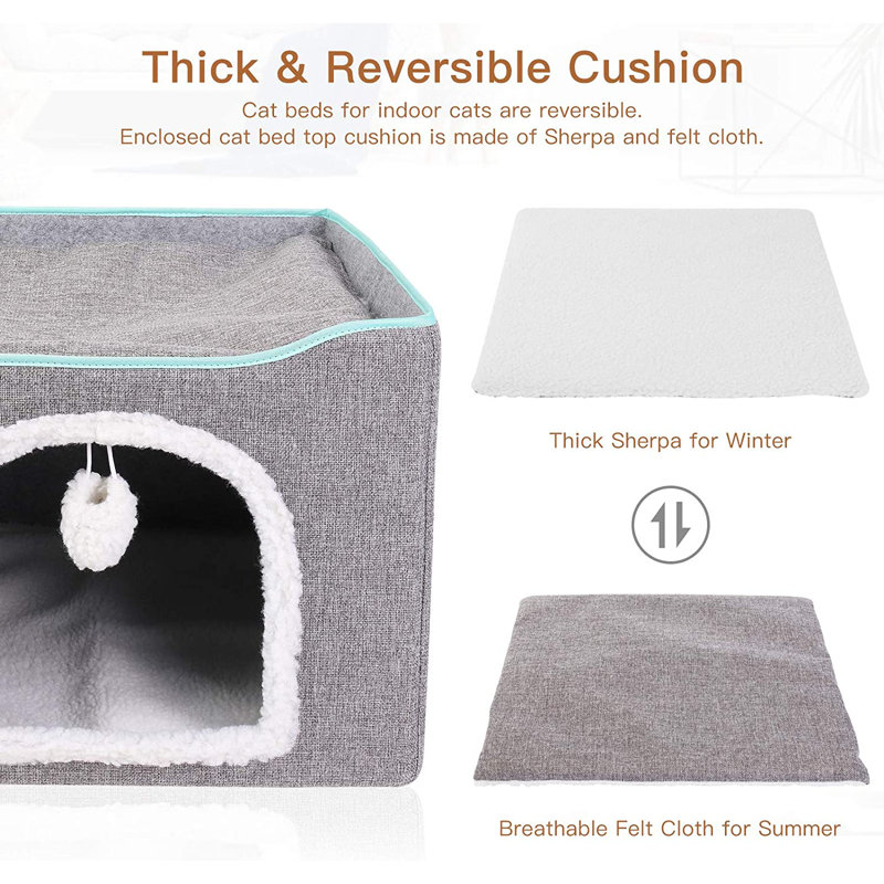 Tucker Murphy Pet™ Brystin Square Cat Bed & Reviews | Wayfair