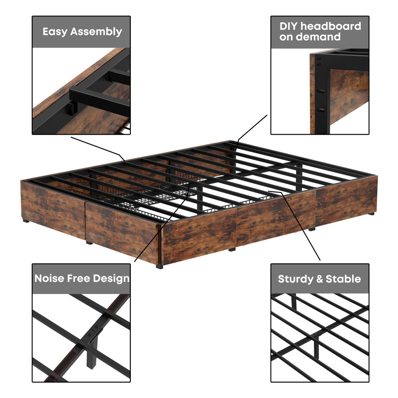 17 Stories Taylor-Paige Bed Frame & Reviews | Wayfair
