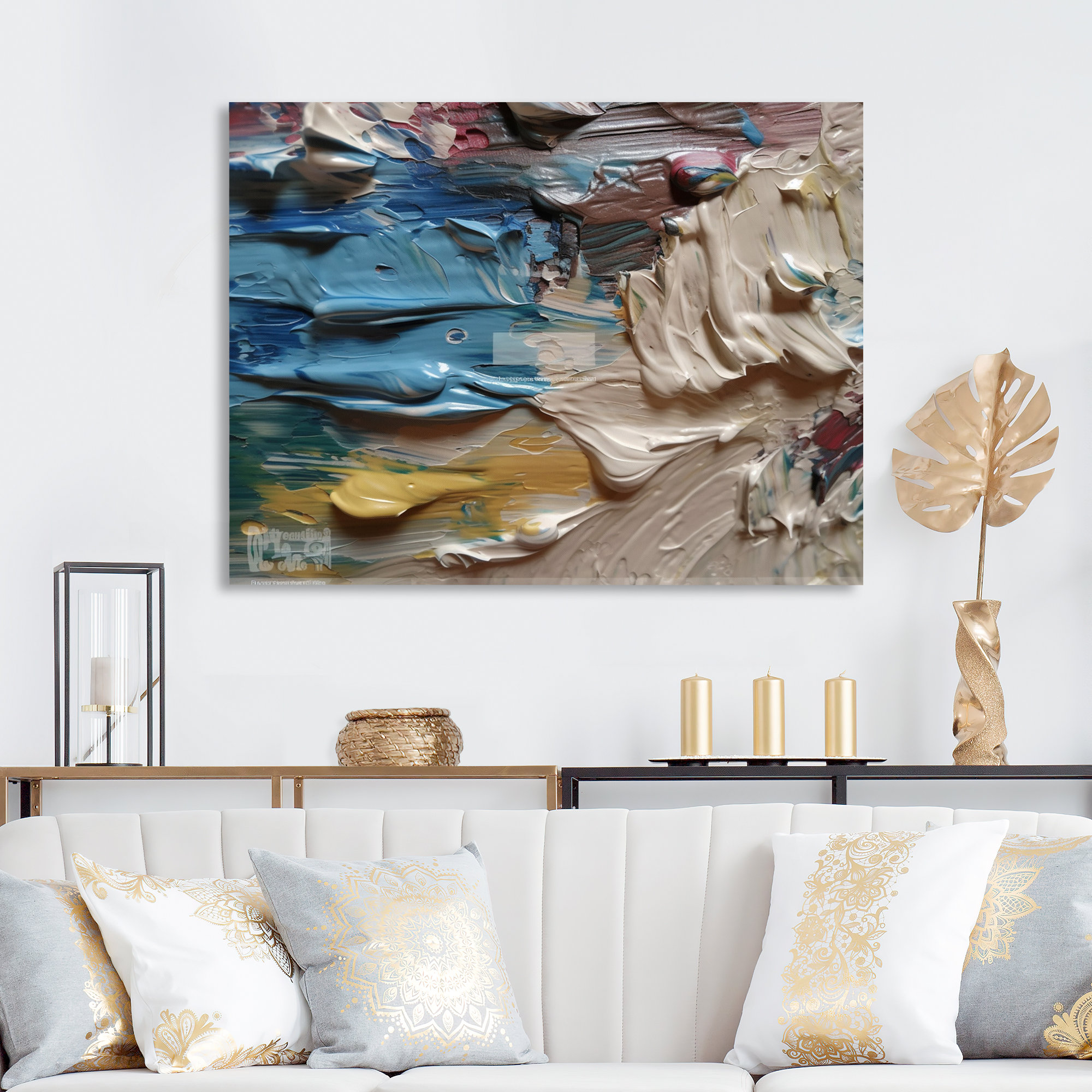 Wrought Studio™ Autumn Joy Abstract Oil Painting I - Abstract Painting ...