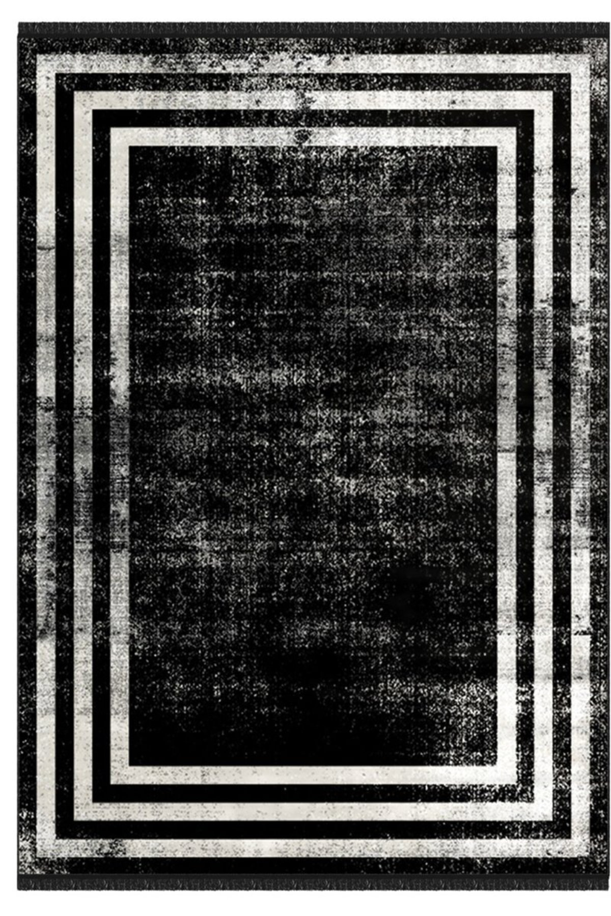 Rugpera Krystal Black And White Color Geometric Design Carpet Machine ...