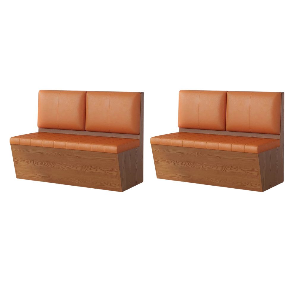 Canadian Linen Nordic simple cafe restaurant benches with storage | Wayfair