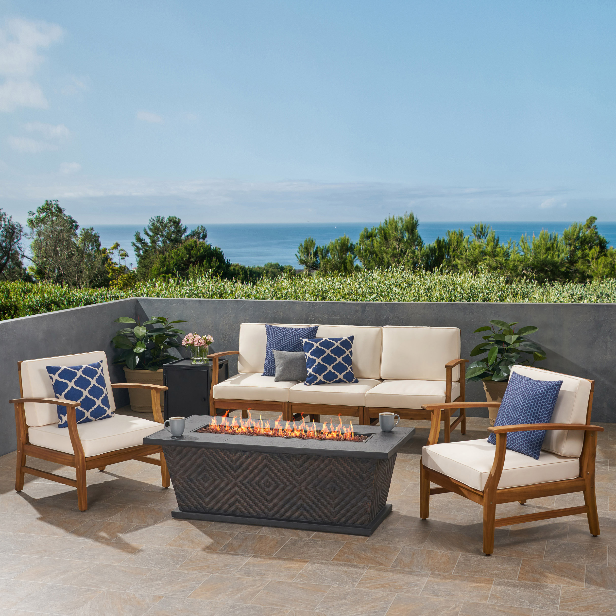 Red Barrel Studio Complete Patio Set with Cushion & Reviews | Wayfair