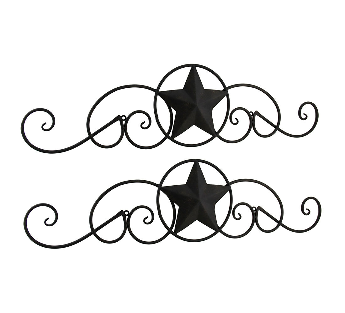 Canora Grey 2 Piece Metal Western Star Wall Décor Set | Wayfair