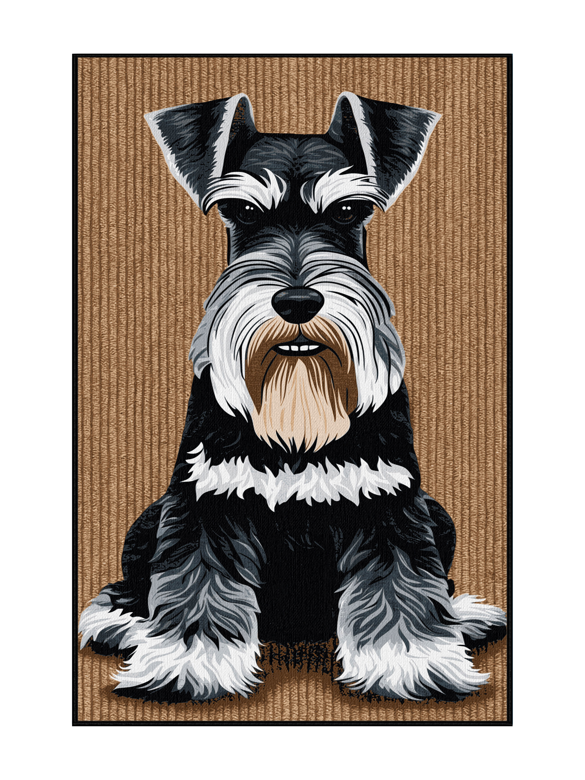 Hokku Designs Washable Giant Schnauzer Dogs Area Rug | Wayfair