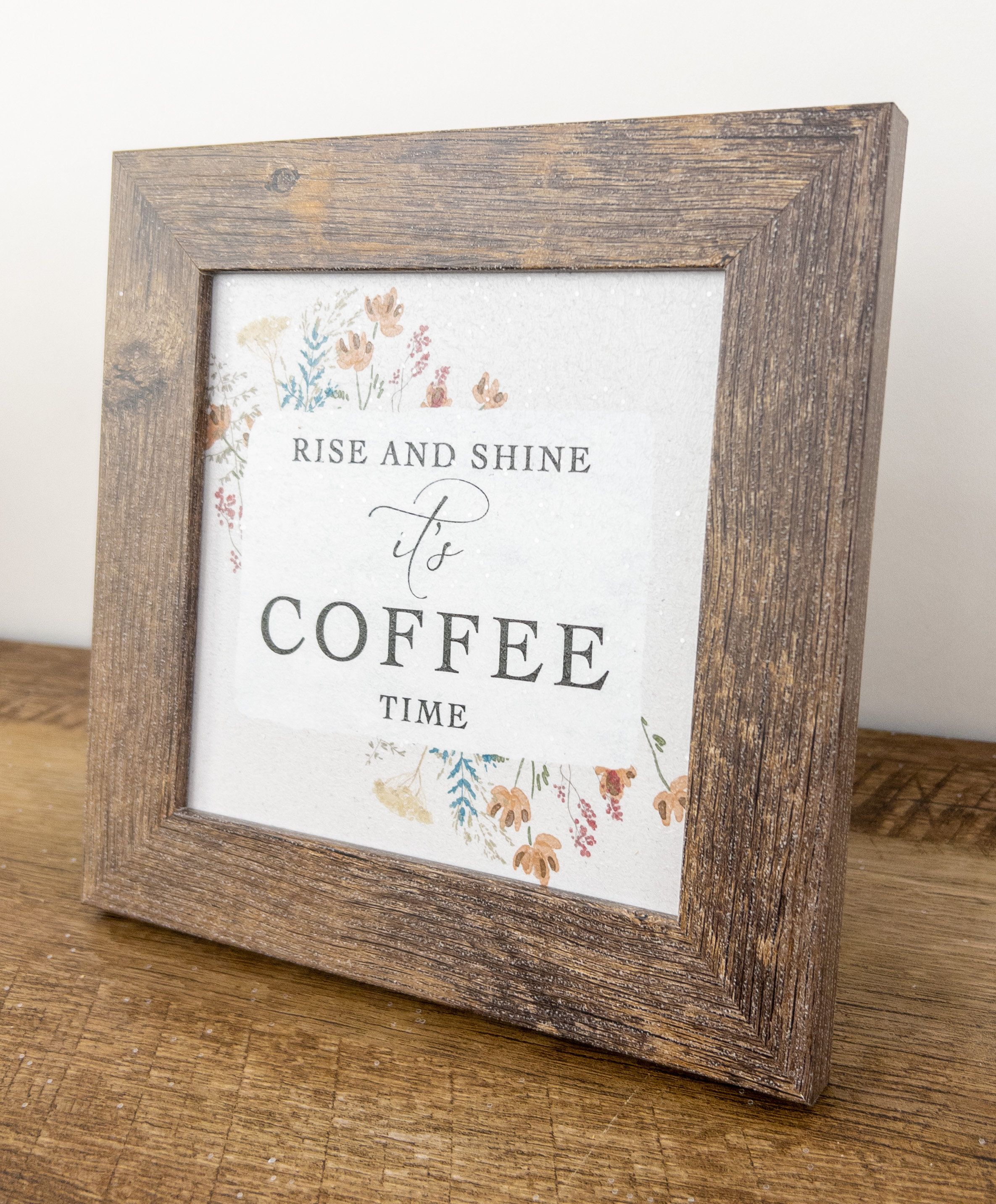Trinx It's Coffee Time - Picture Frame Graphic Art | Wayfair