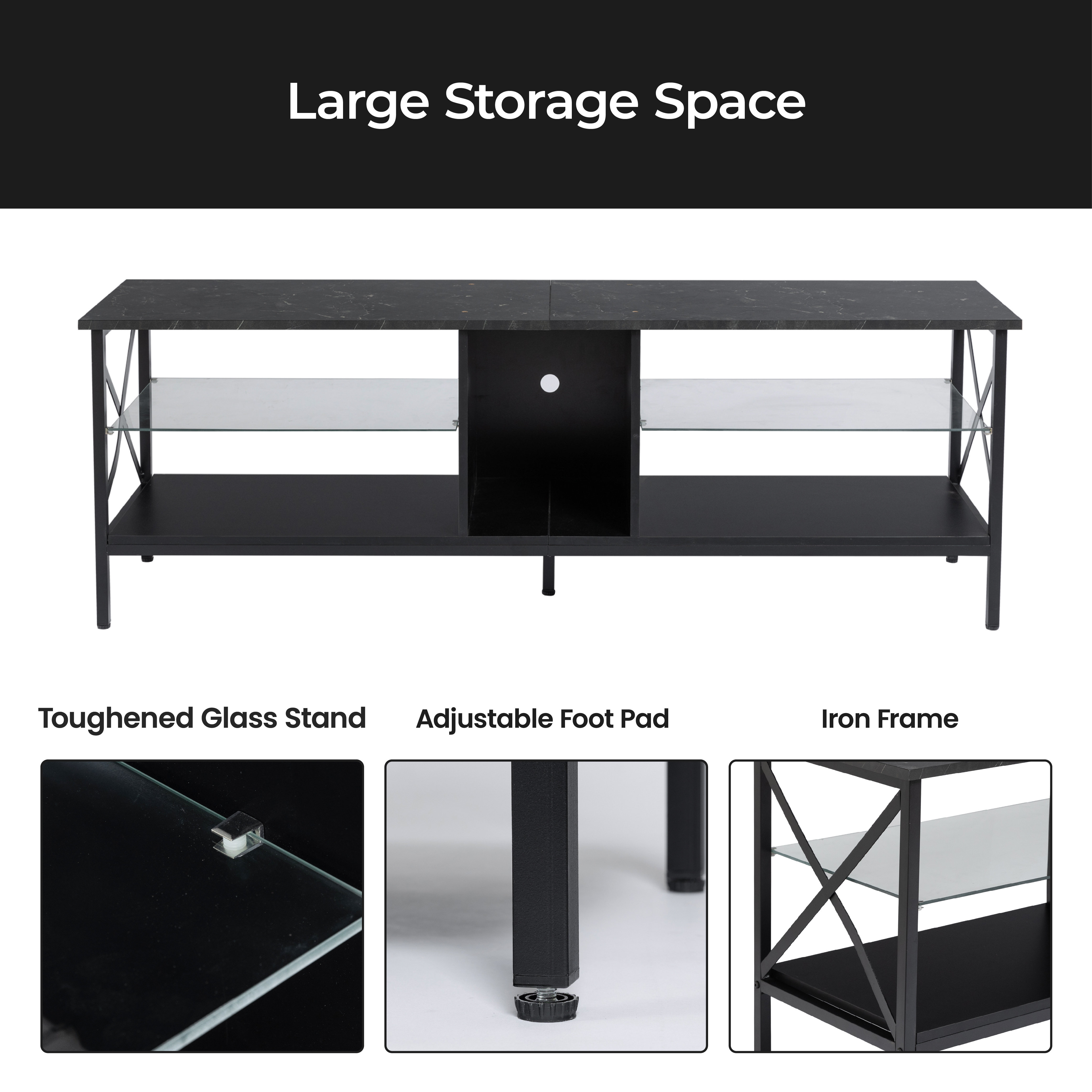 Ebern Designs TV stand,Iron TV cabinet,entertainment center | Wayfair