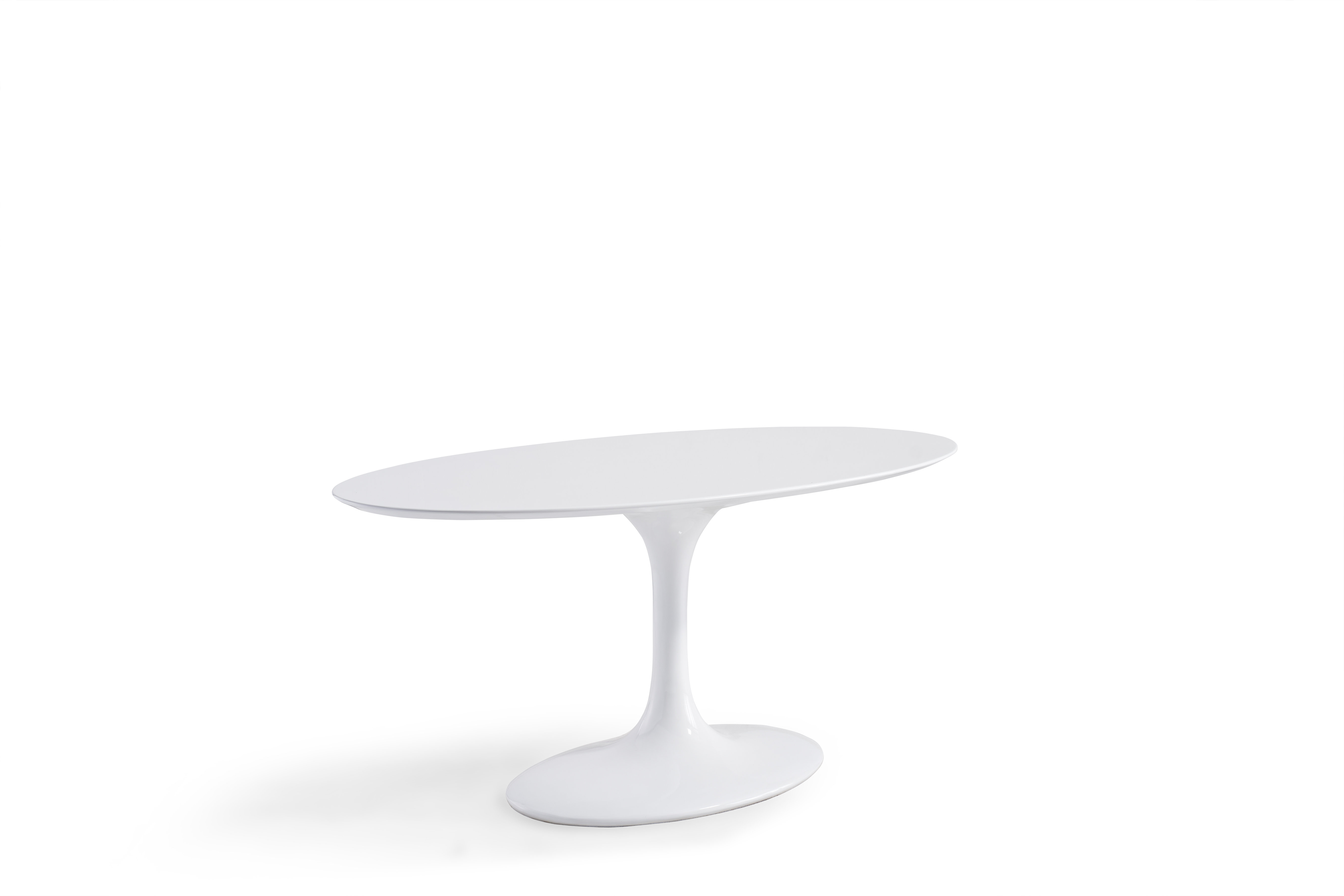 George Oliver Cheatham Courtemanche Lippa White Oval Dining Table ...