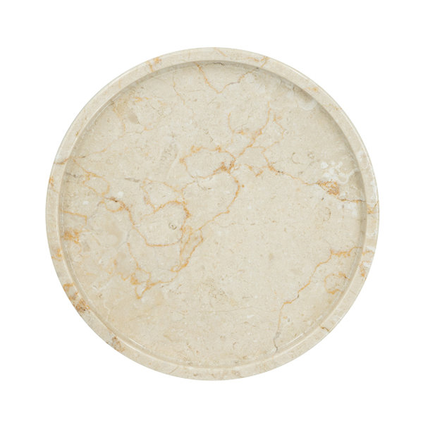 Wrought Studio Javiair Handmade Marble Decorative Plate 1 | Wayfair