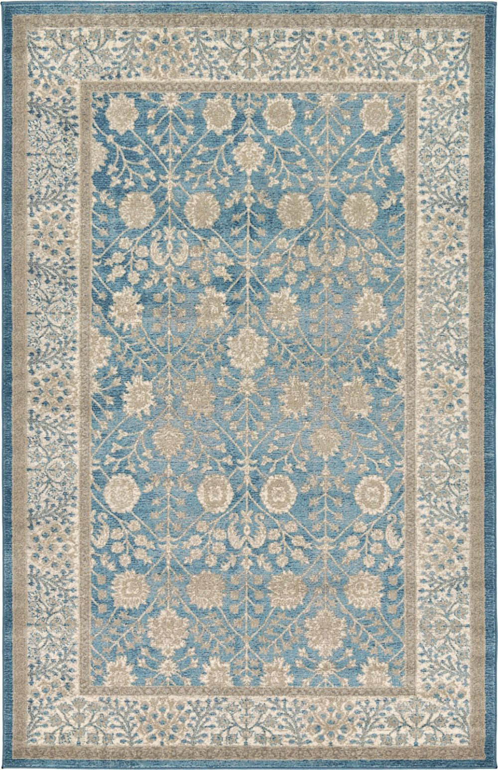 RugPal Linz Floral Blue Area Rug | Wayfair